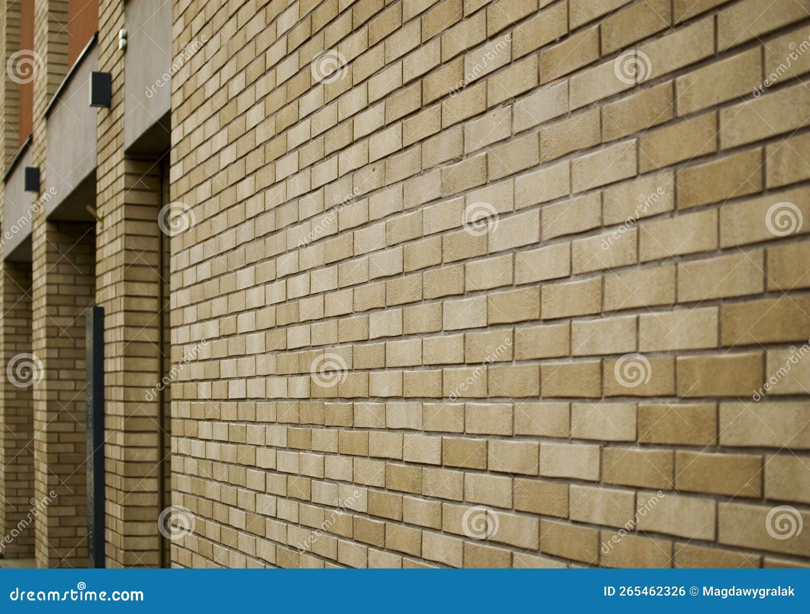 Architectural Details of Modern Brick Building. Stock Photo - Image of ...