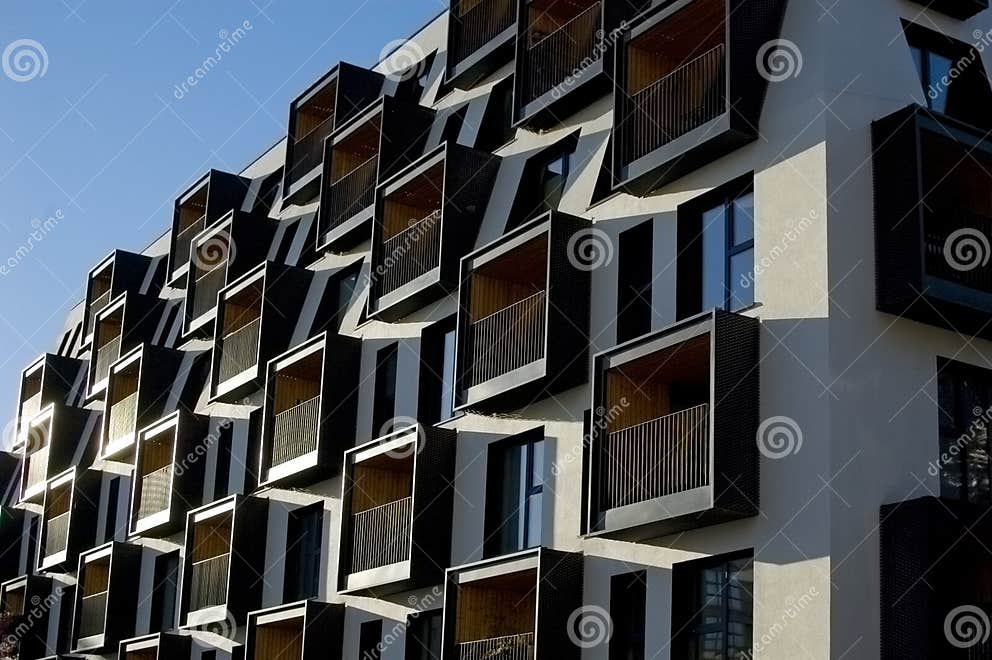 Architectural Details of Modern Building Stock Photo - Image of window ...