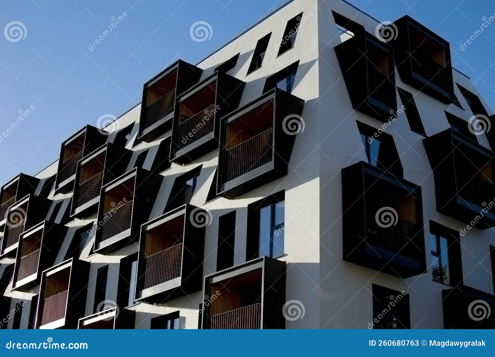 Architectural Details of Modern Building Stock Image - Image of estate ...