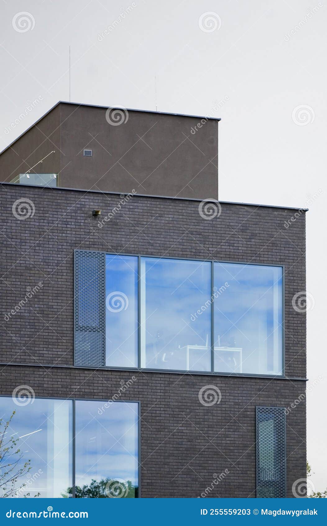 Architectural Details of Modern Office Building. Stock Image - Image of ...