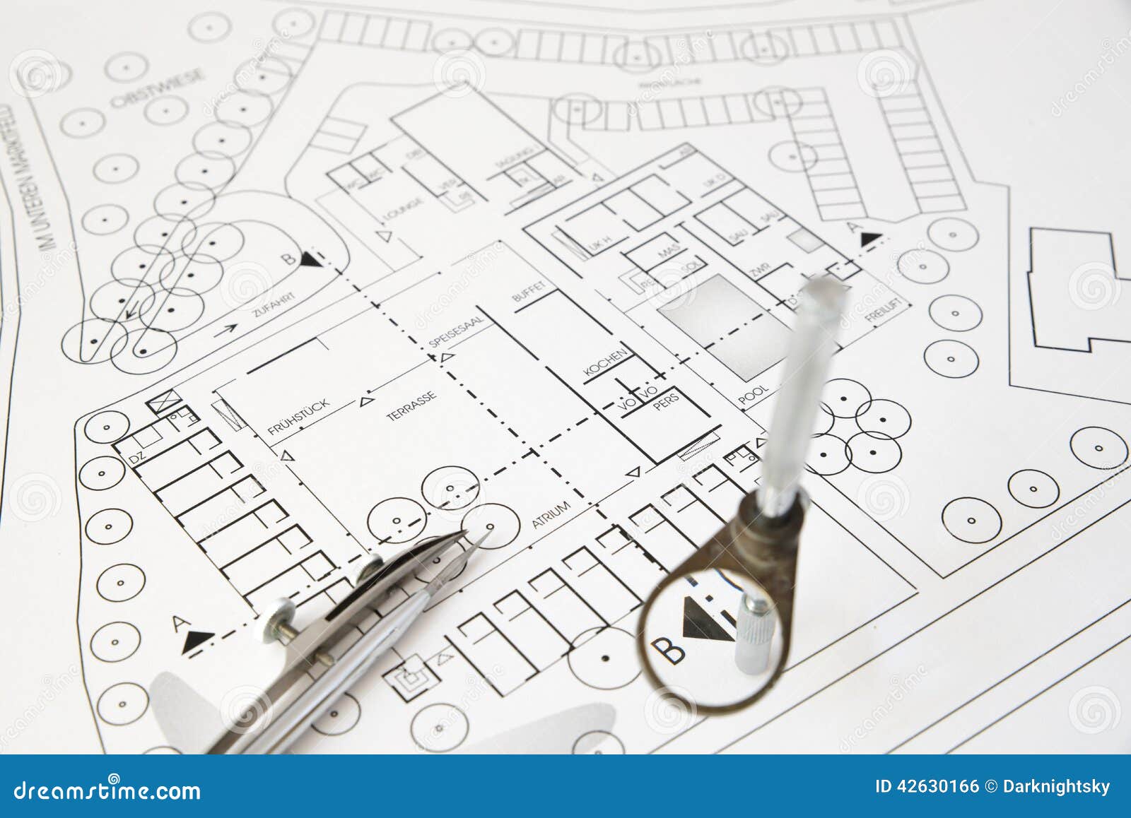Architectural development stock photo. Image of drawing - 42630166