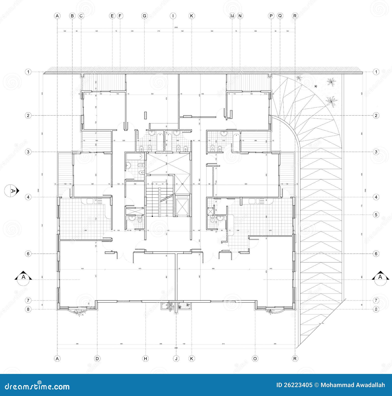 Architectural Drawing Cartoon Vector | CartoonDealer.com #26223405