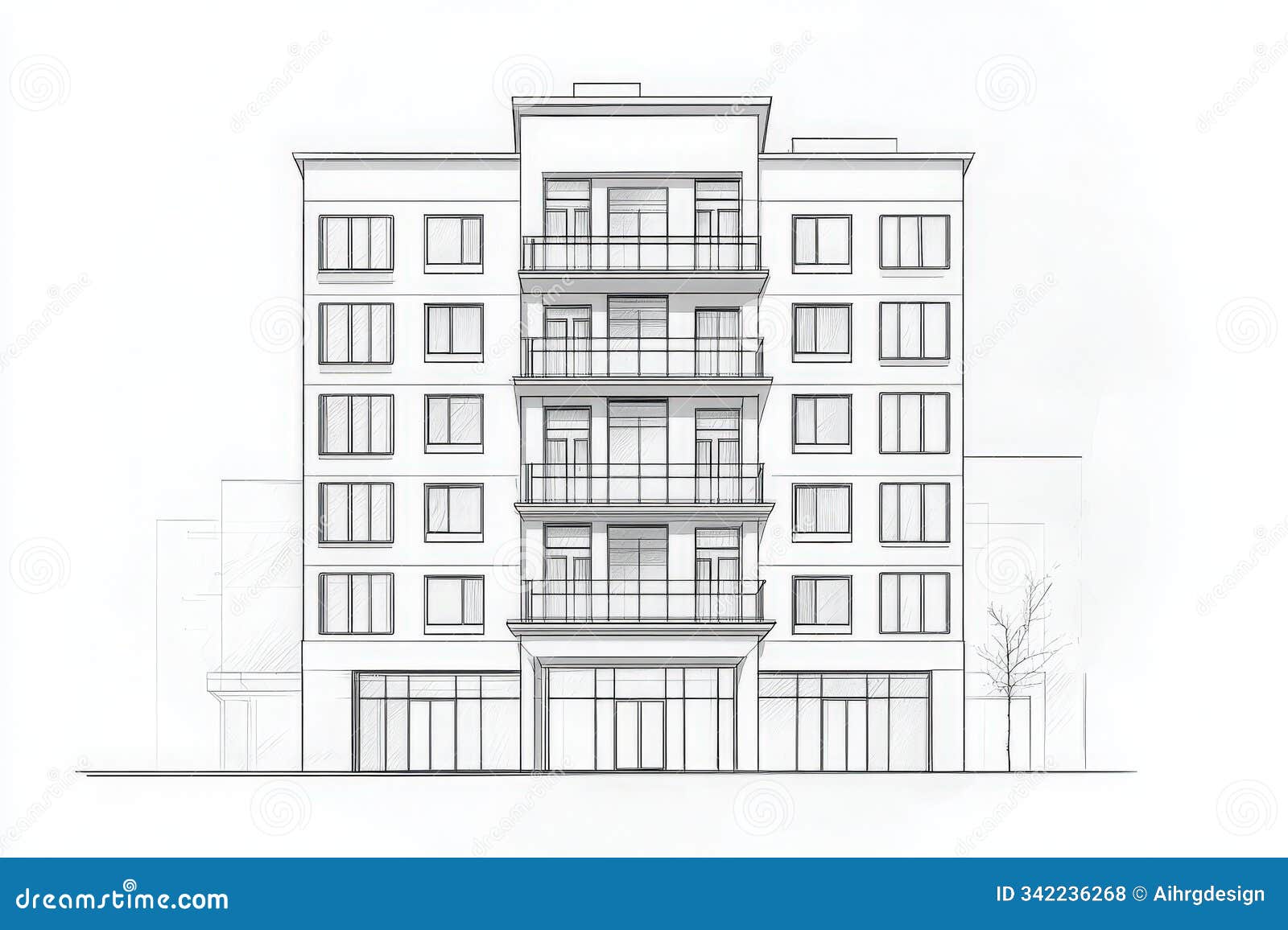 Clean and Minimalist Hotel Building Design Showcasing Modern ...