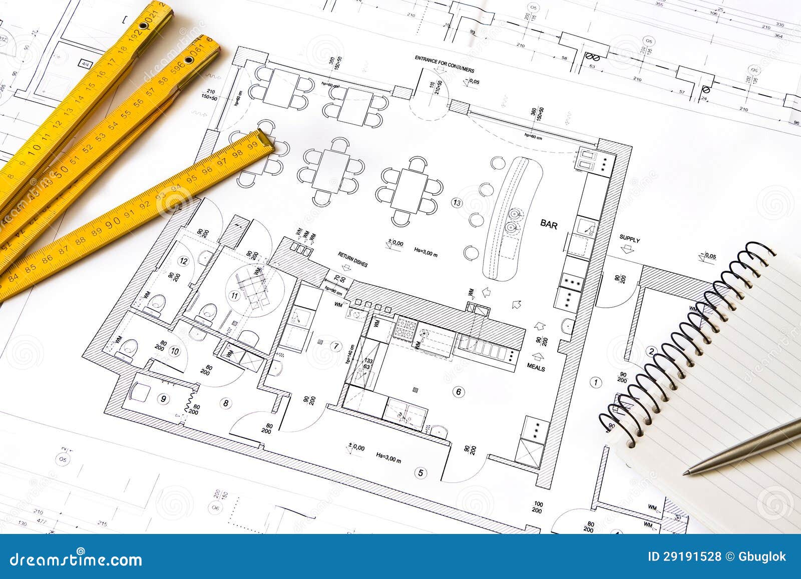 Architectural Drawing, Layout Of The House Royalty-Free Stock ...
