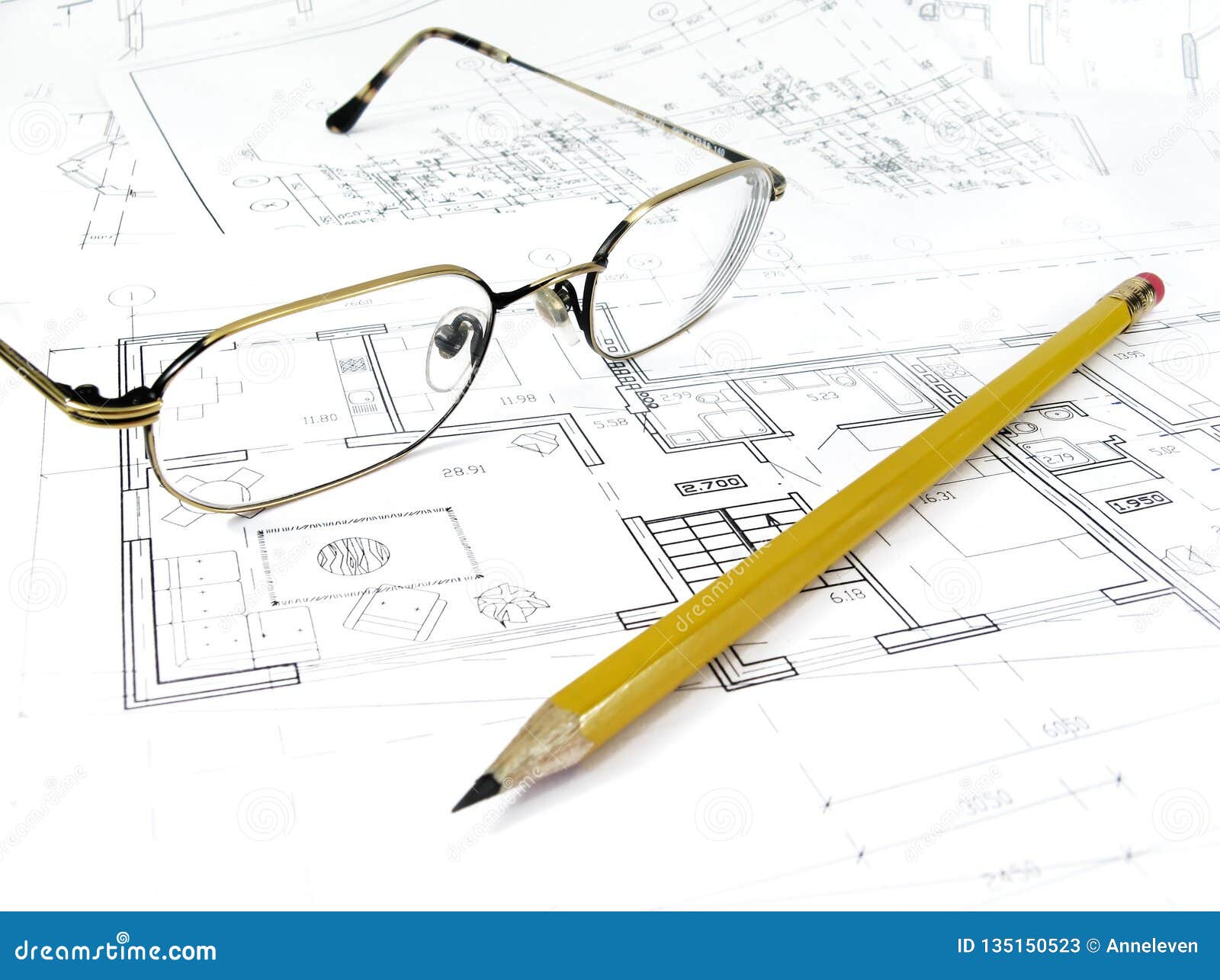 Architectural Drawing Plan of House Project - Architecture, Engineering ...
