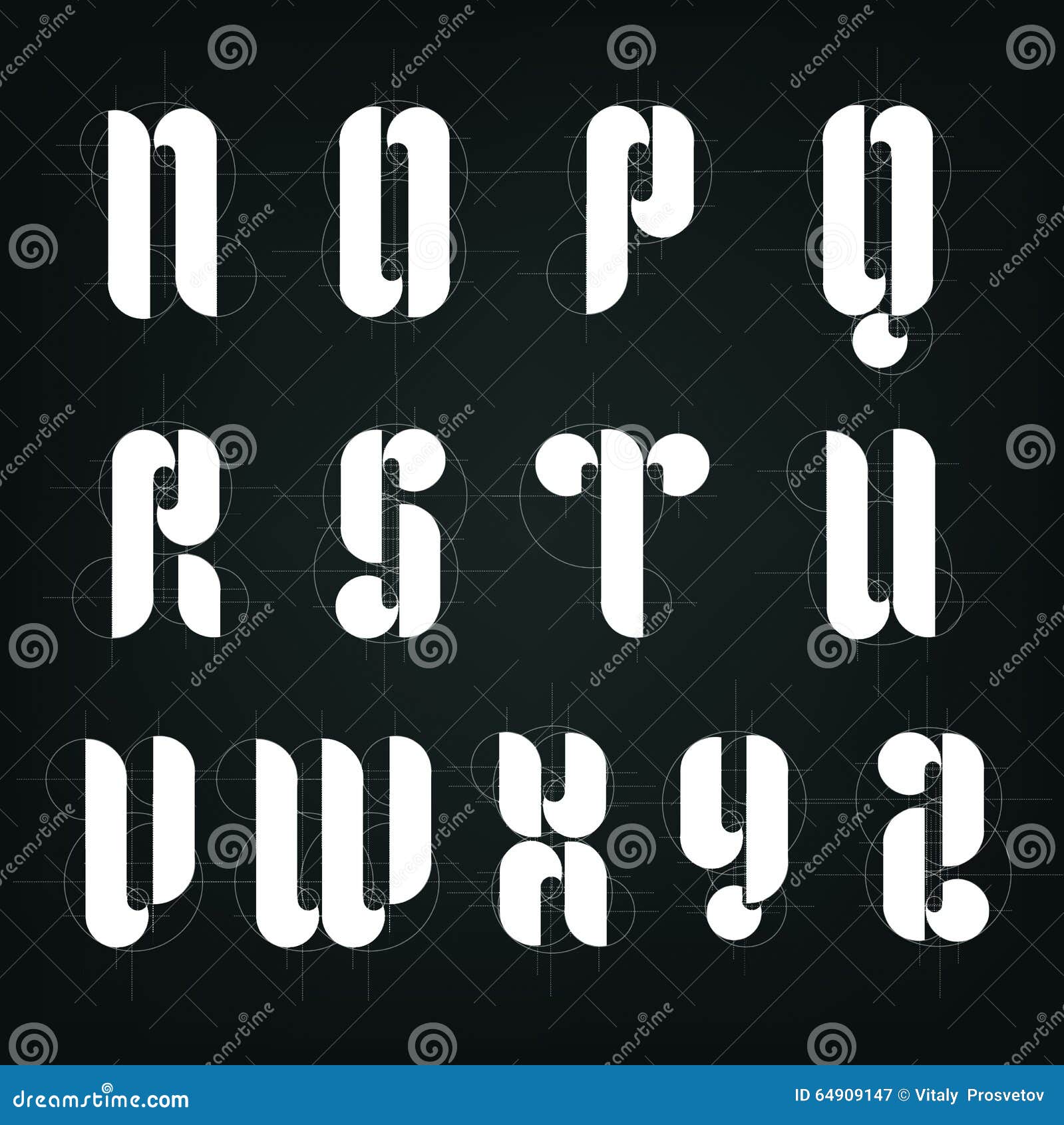 Architectural Drawing Plane Alphabet Stock Vector - Illustration of ...