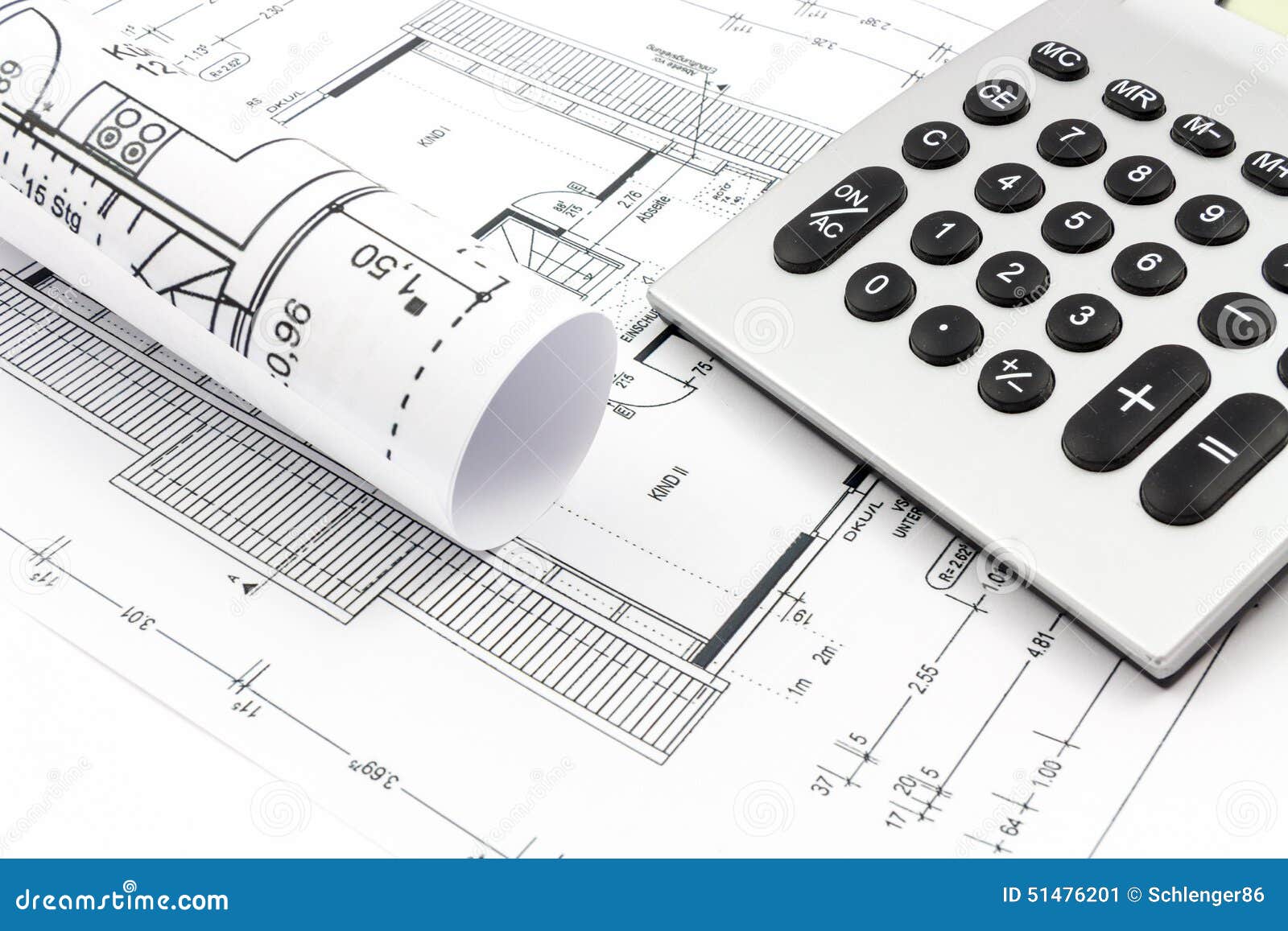Architectural Drawings Of A House Royalty-Free Stock Photography ...