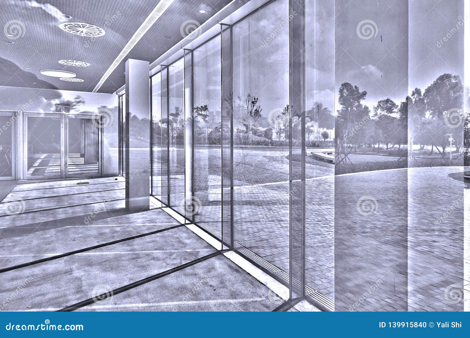 Architectural Dreamscape stock illustration. Illustration of ceiling ...