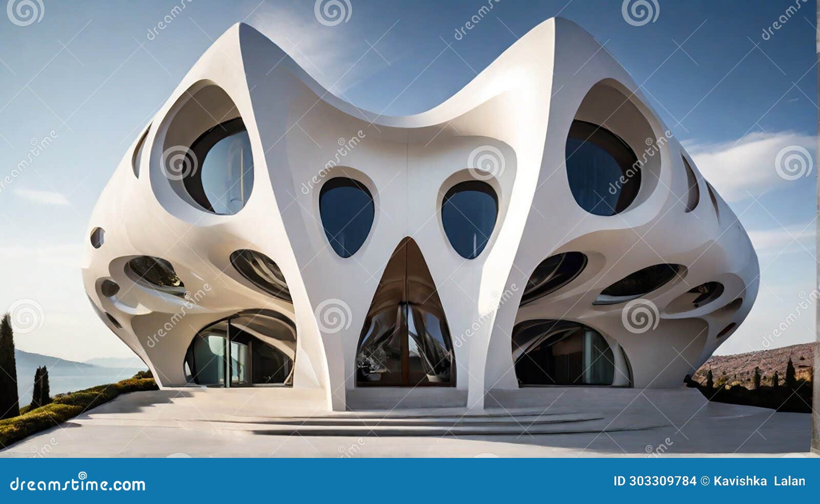 Architectural Elegance stock illustration. Illustration of beauty - 303309784