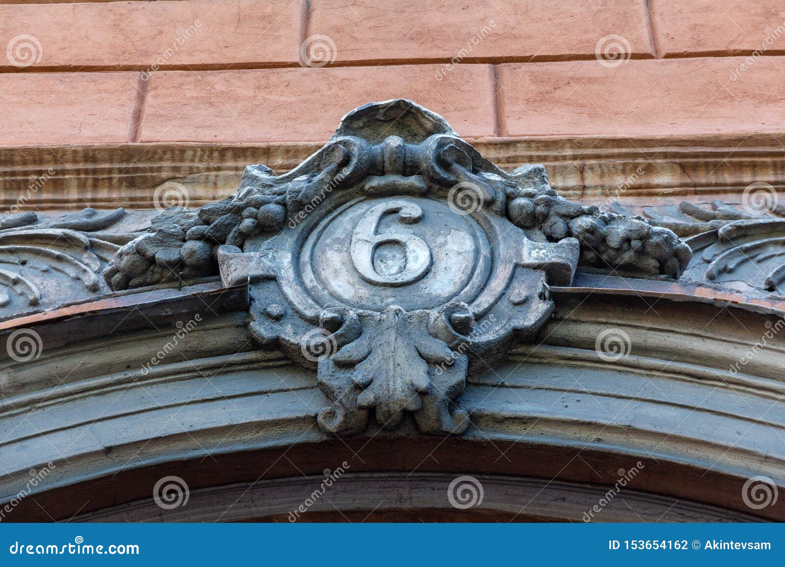 The Architectural Element of Stucco on the Facade of the Building with ...