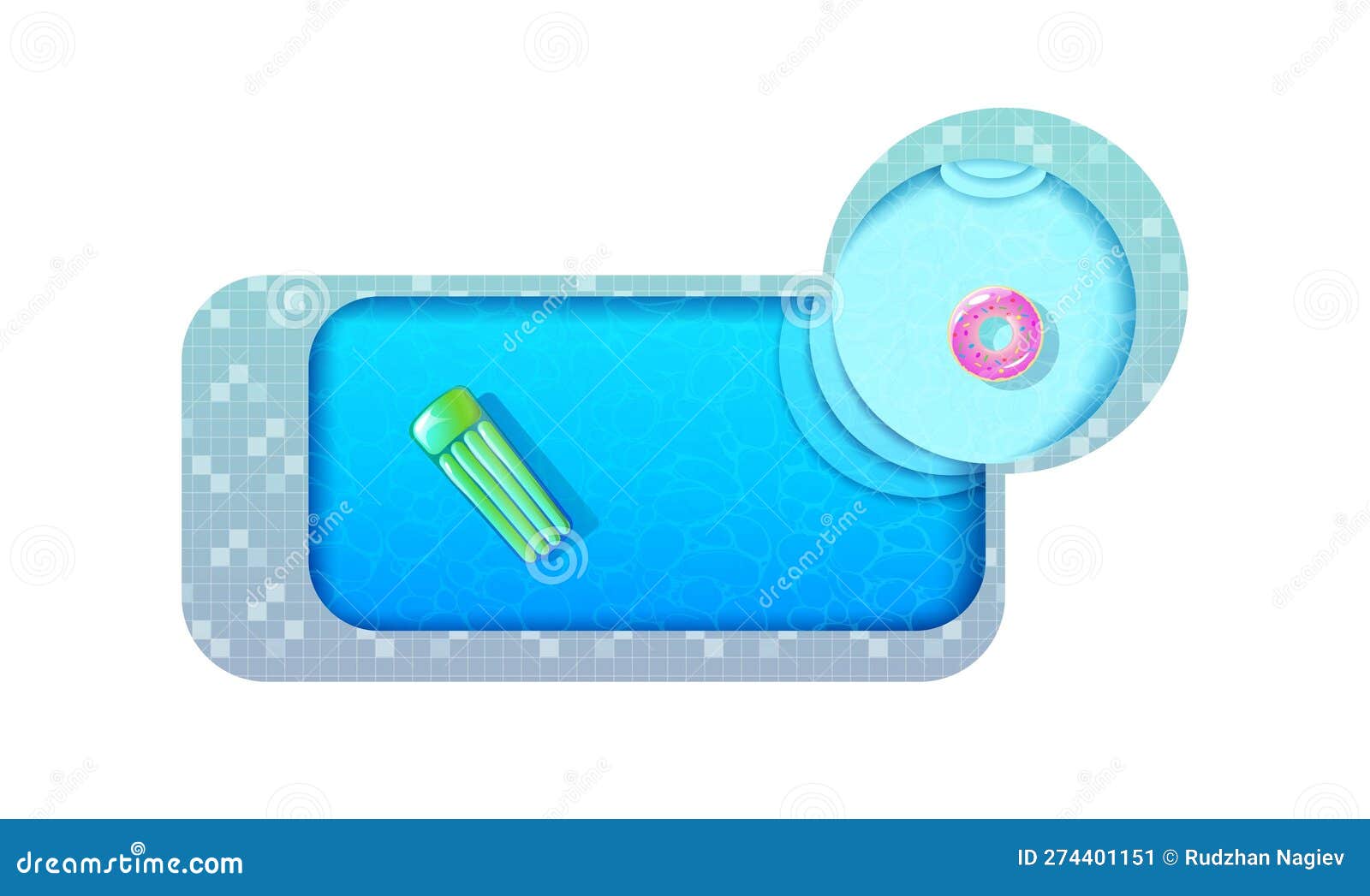 Architectural Element Top View Stock Vector - Illustration of landscape ...