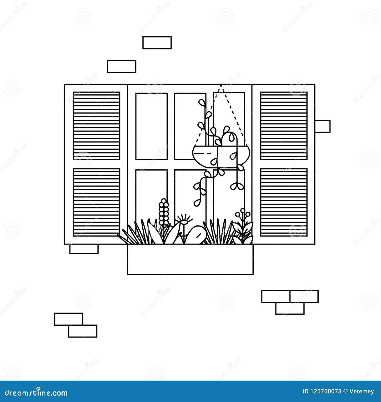 Architectural Element Window Background Stock Vector - Illustration of ...
