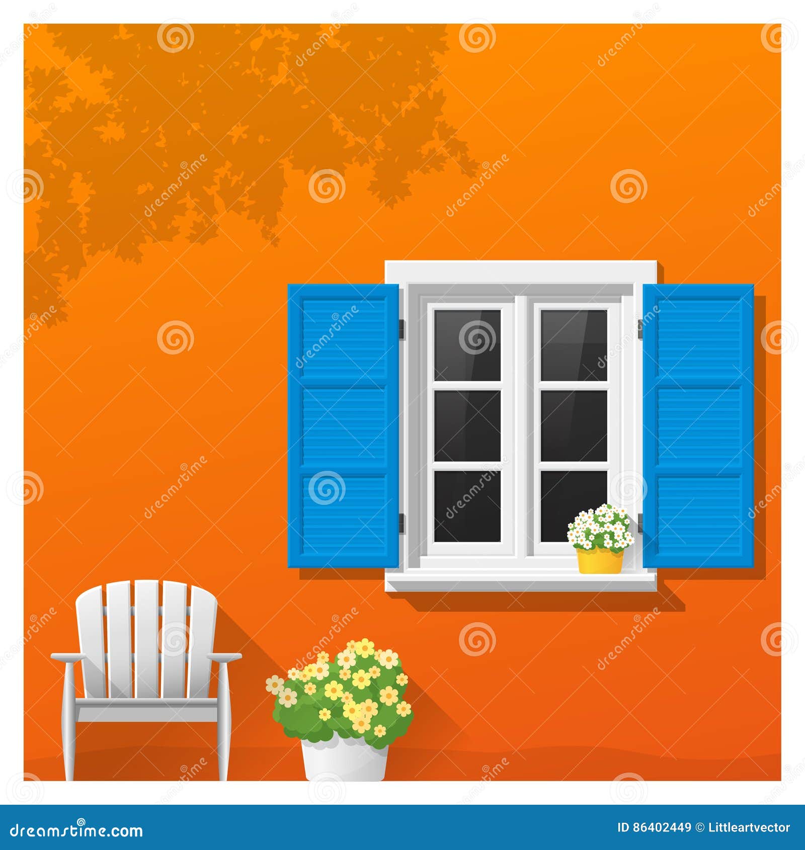 Architectural Element Window Background Cartoon Vector | CartoonDealer ...