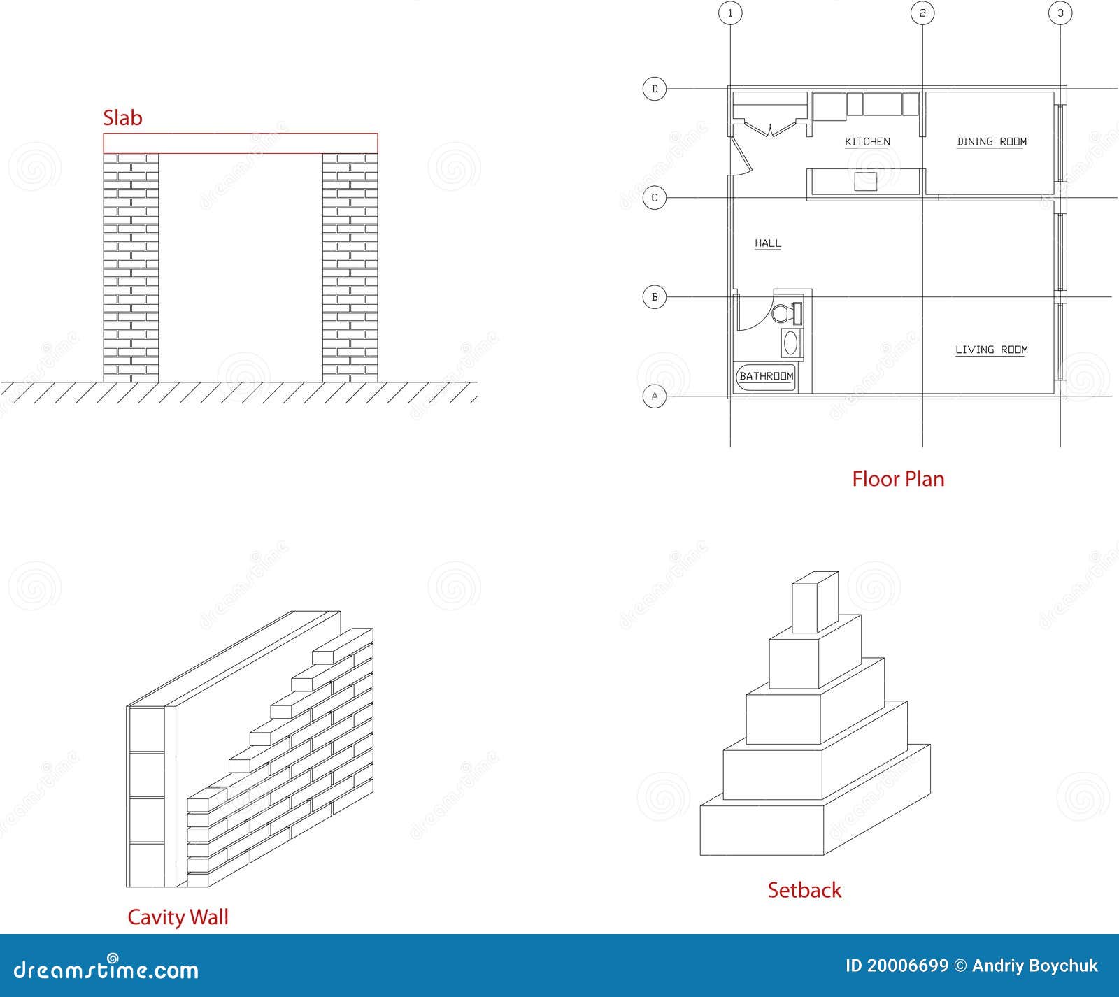 Architectural Elements stock vector. Illustration of construction ...