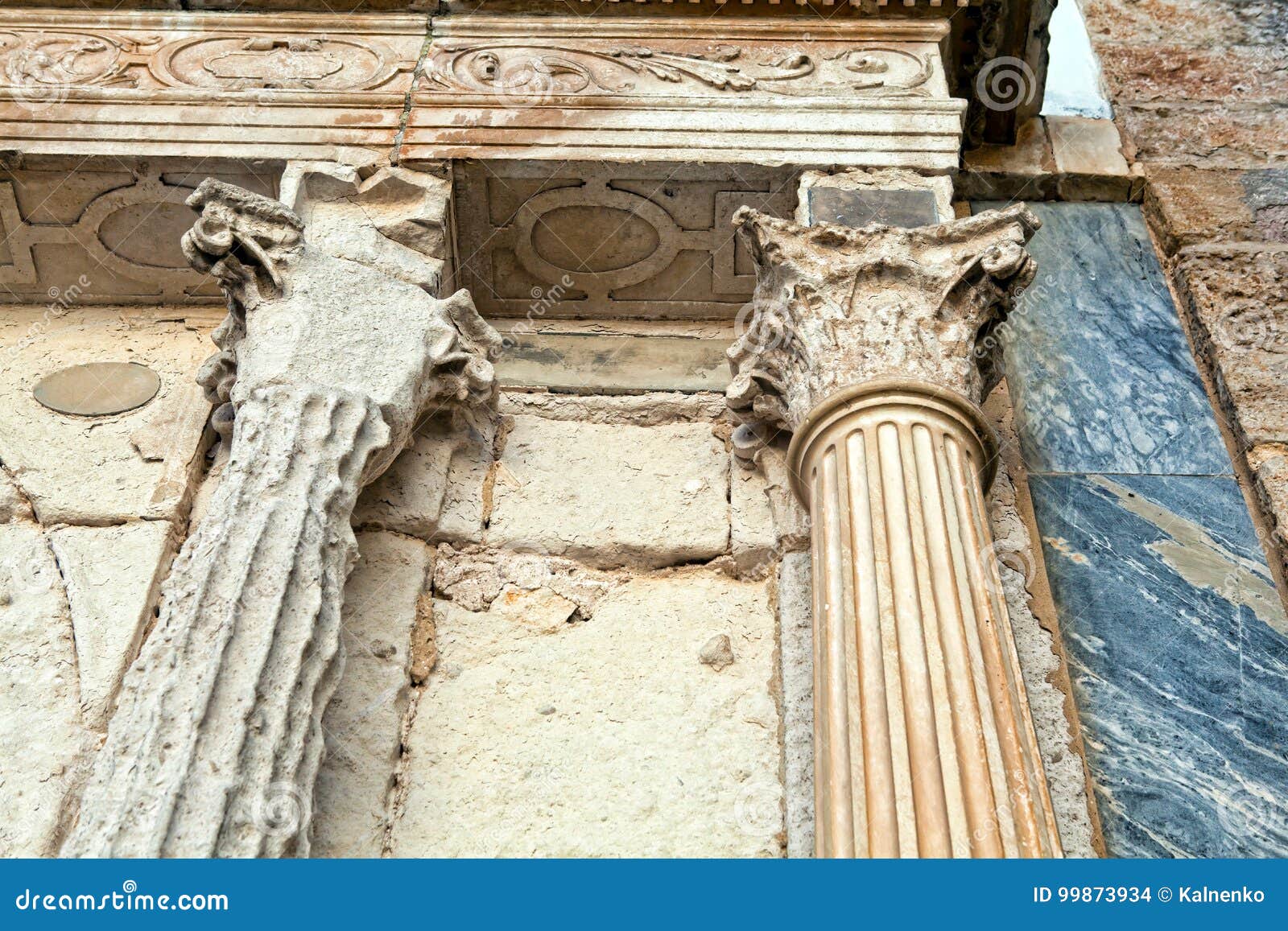 Architectural Elements of the Ancient Temple Stock Photo - Image of ...