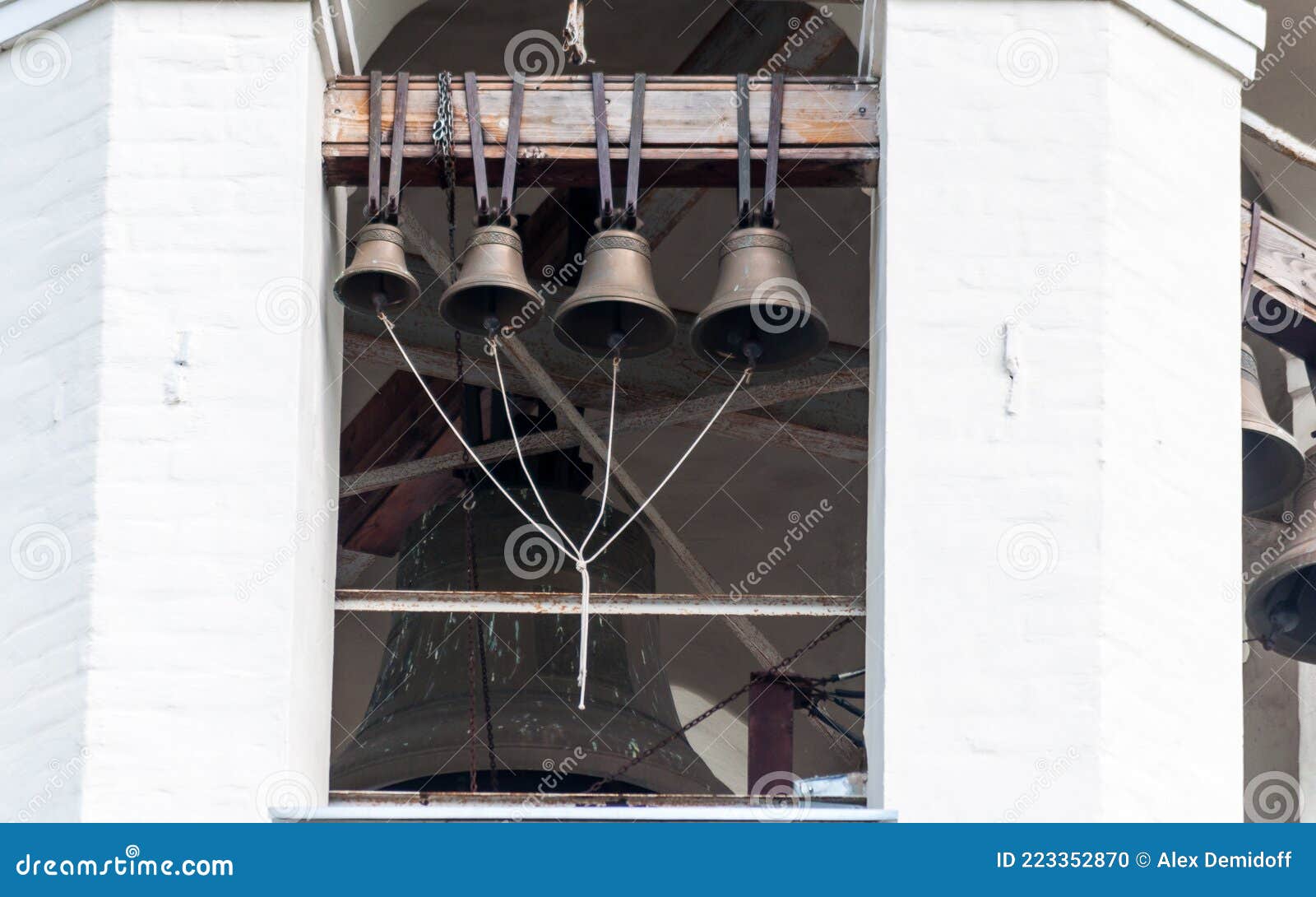 The Architectural Elements are the Bells of the Bell Tower. Stock Photo ...