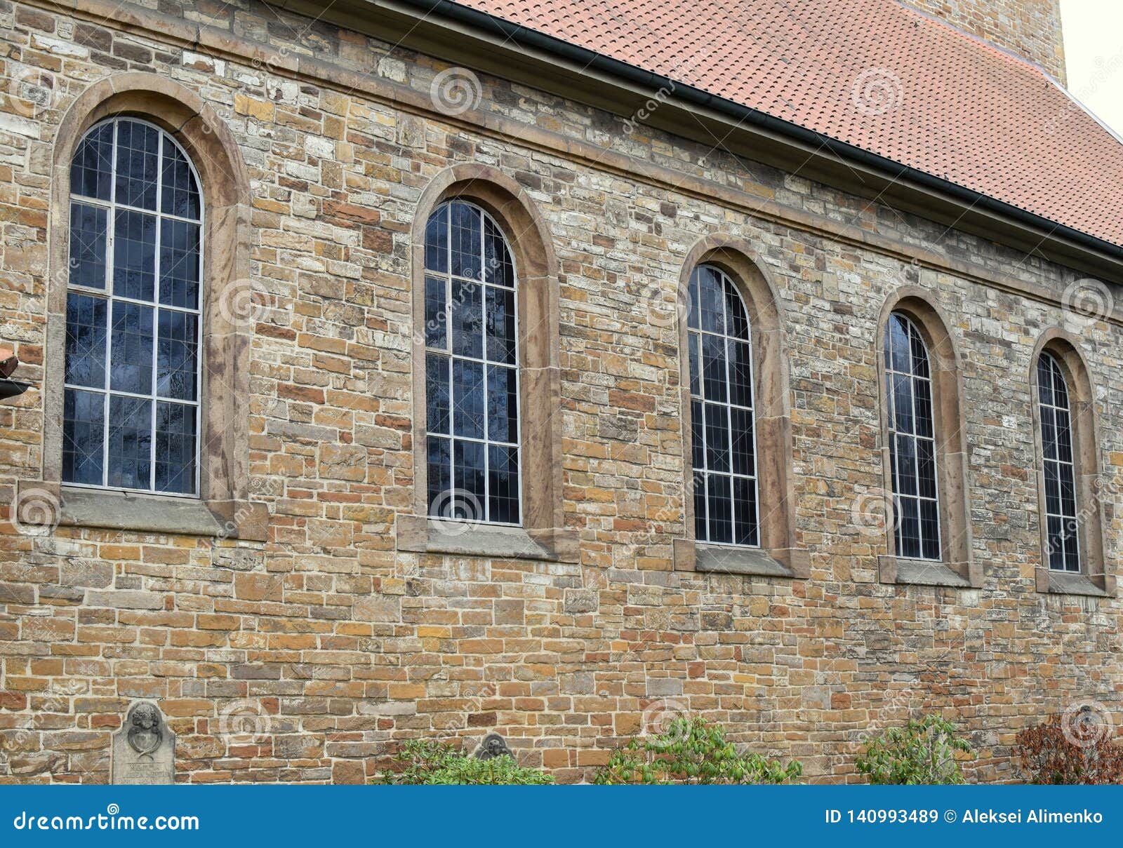 Architectural Elements, Windows, Facade.Protestant Church Kirchlengern ...