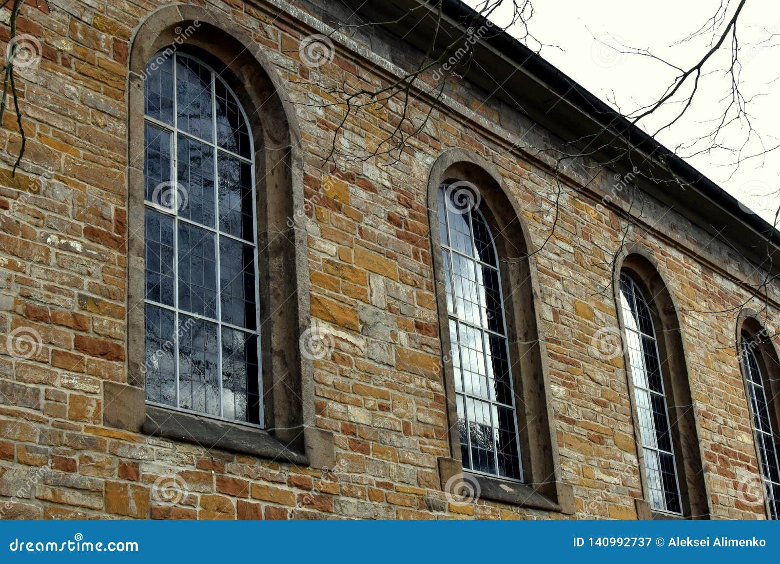 Architectural Elements, Windows, Facade.Protestant Church Kirchlengern ...