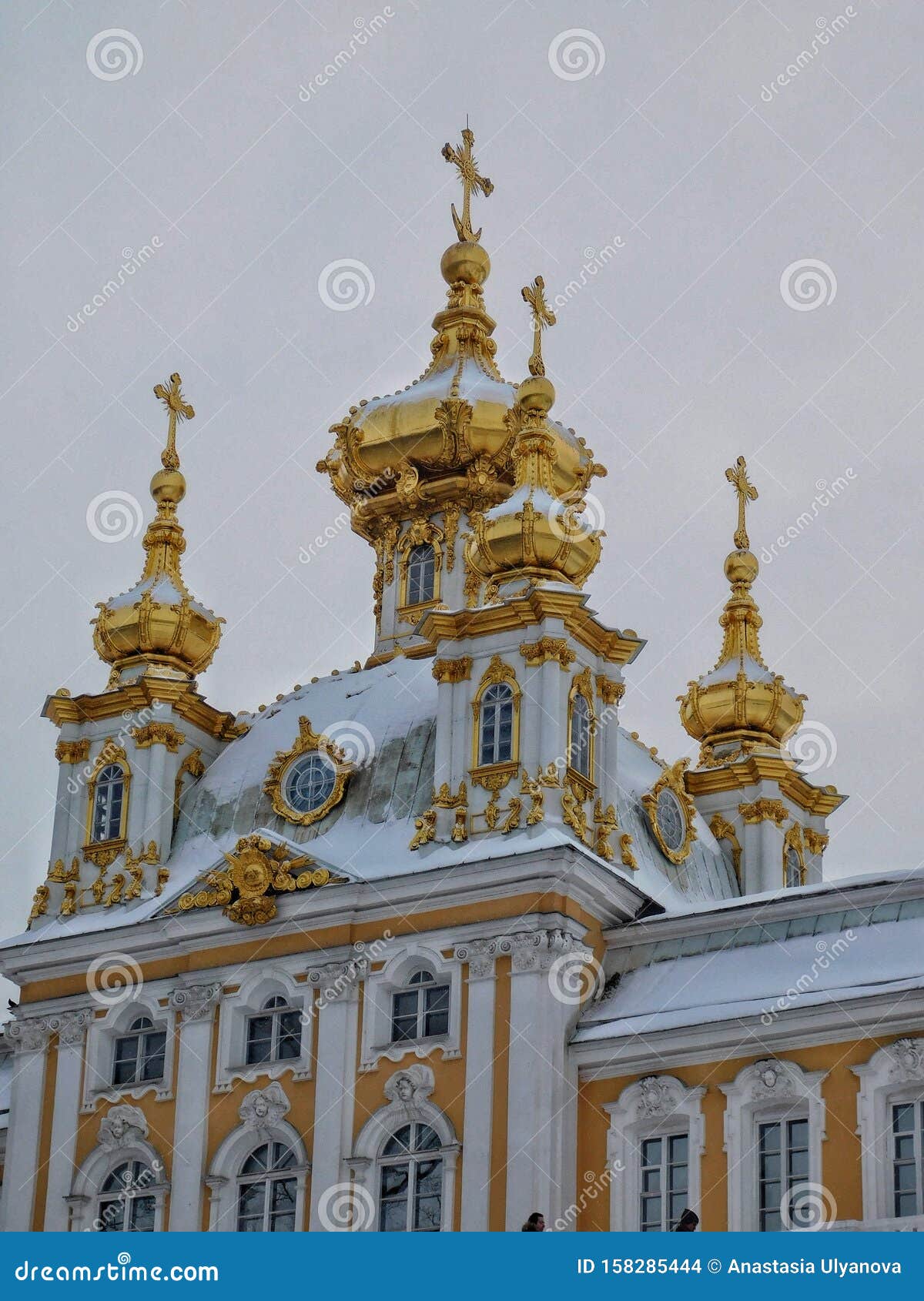 The Architectural Ensemble of Peterhof. Stock Photo - Image of russia ...