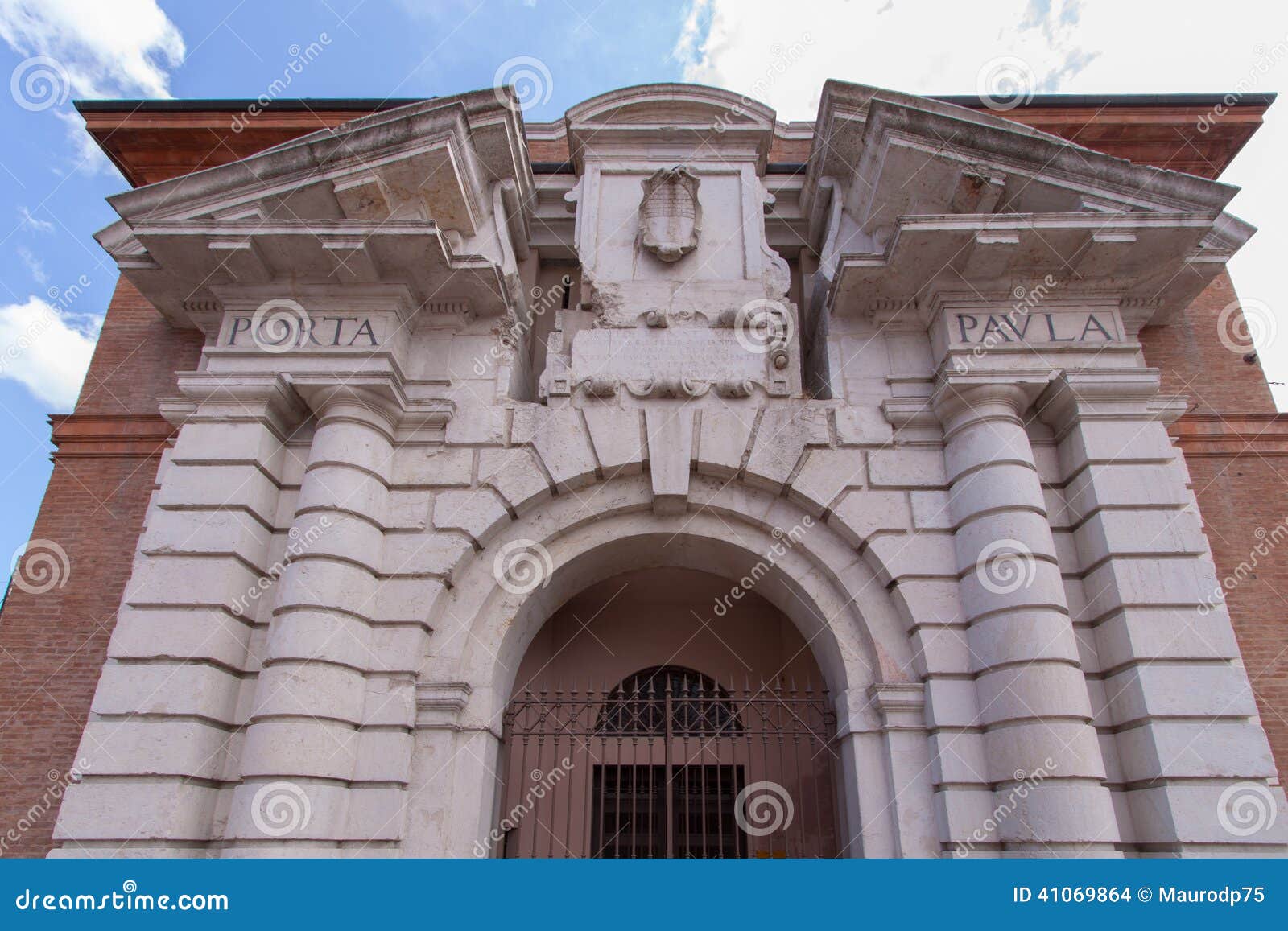 Architectural Feature of Buildings at Ferrara Stock Photo - Image of ...