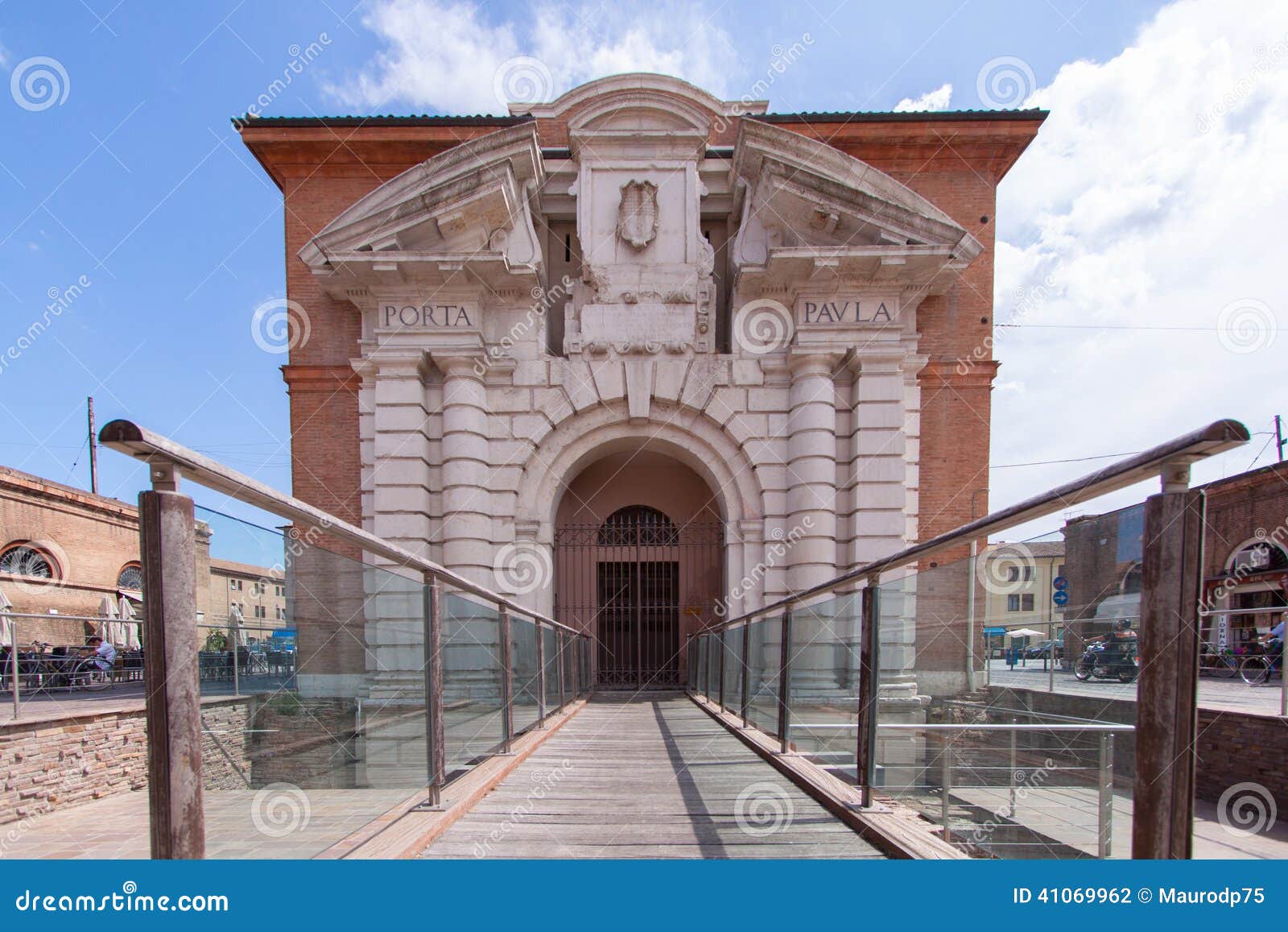Architectural Feature of Buildings at Ferrara Stock Photo - Image of ...
