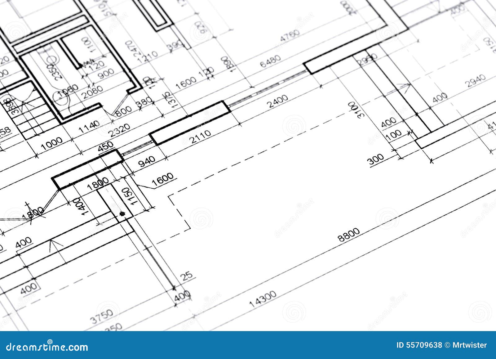 Architectural floor plan stock photo. Image of construction - 55709638