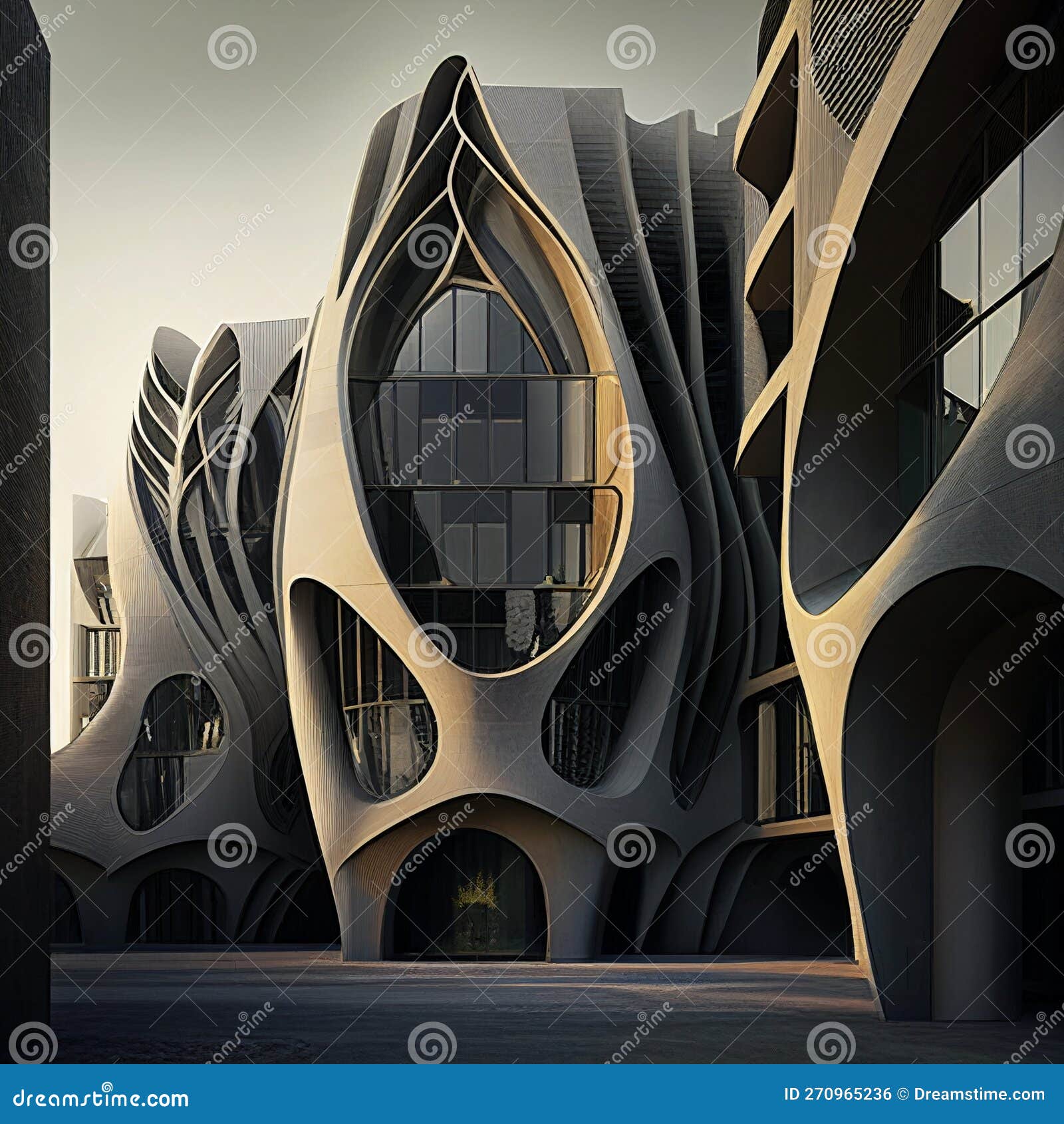 Architectural Form in Plastic Styles Stock Illustration - Illustration ...