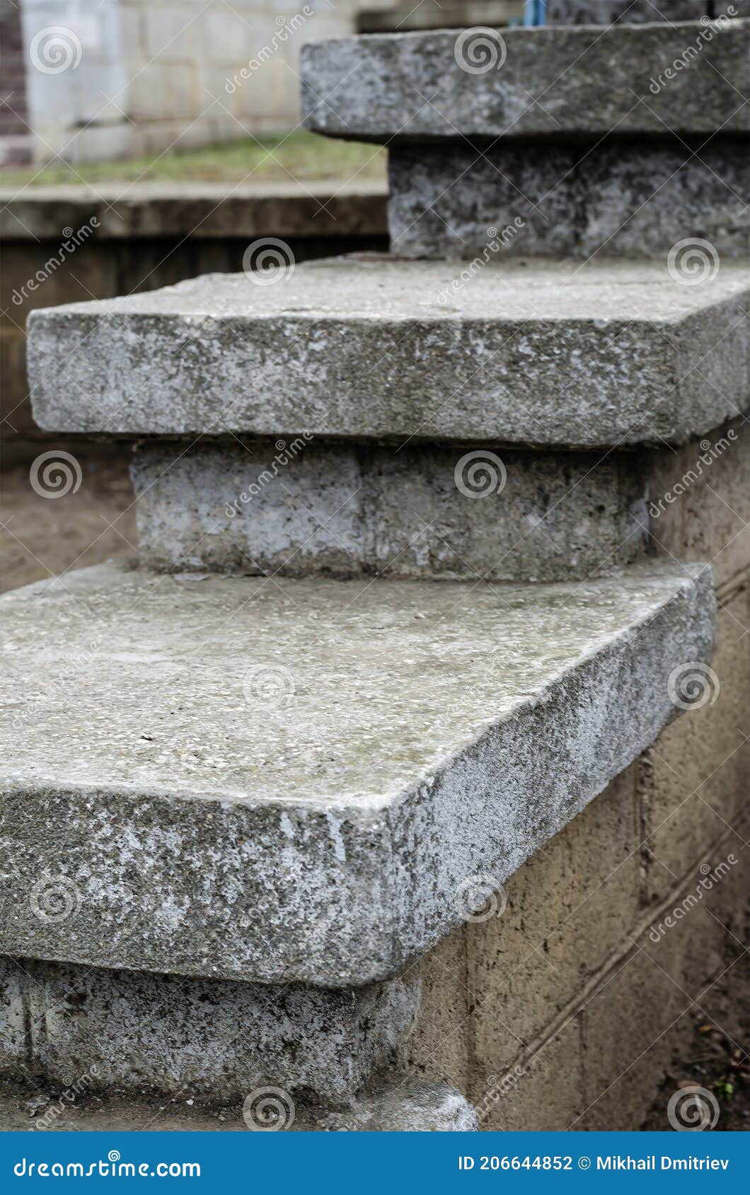 Architectural Geometric Composition with Gray Concrete Rectangular ...