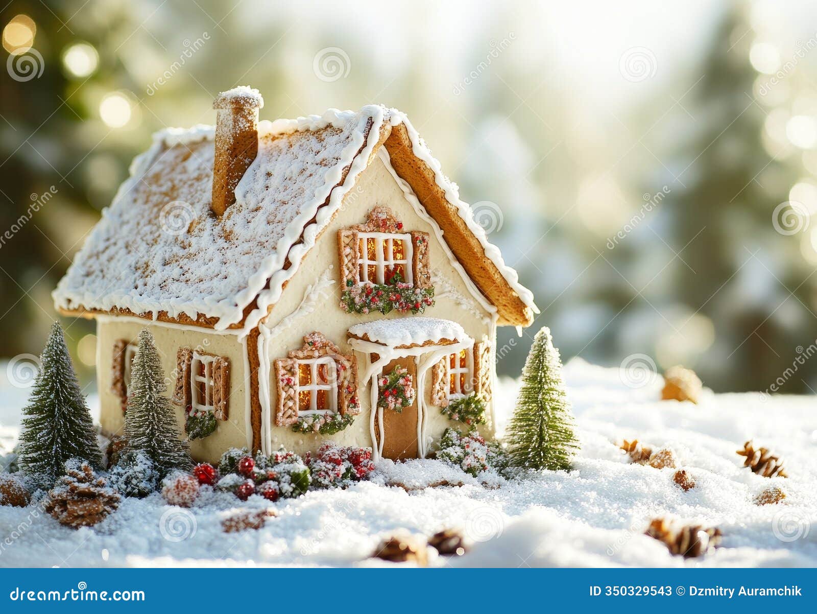 Architectural Gingerbread House Crafted by Stock Culinary. Stock Image ...