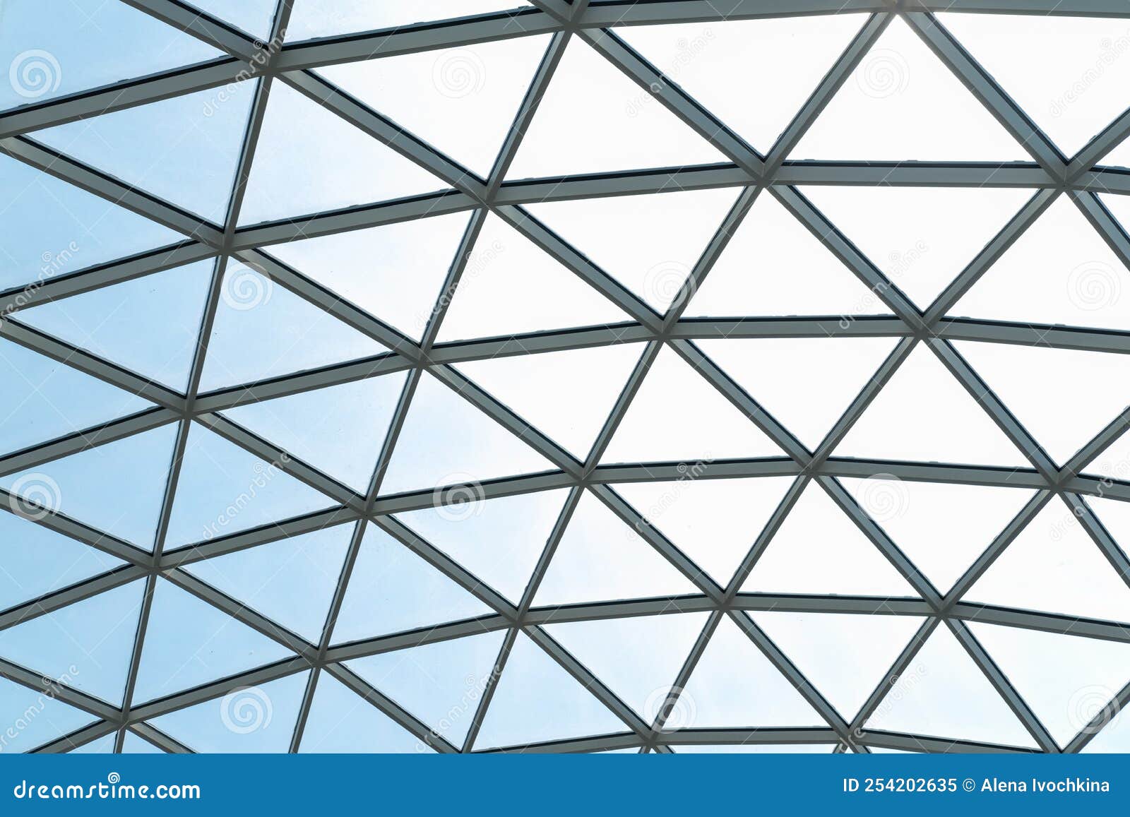 Architectural Glass Structure with a Geometric Triangular Pattern on a ... Architectural Glass Structure with a Geometric Triangular Pattern on a ...