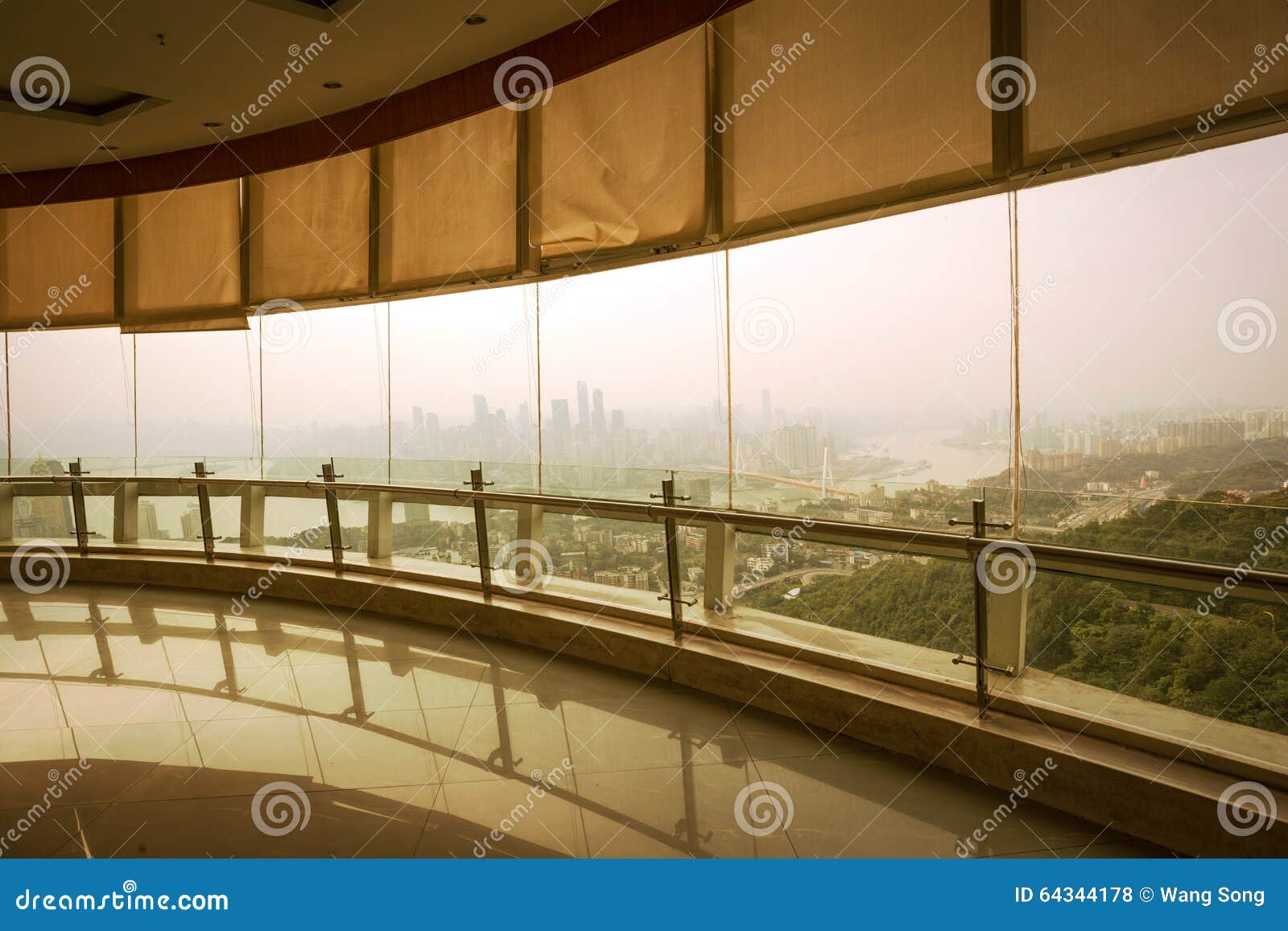 Architectural Glass Viewing Platform Stock Photo - Image of landscape ...