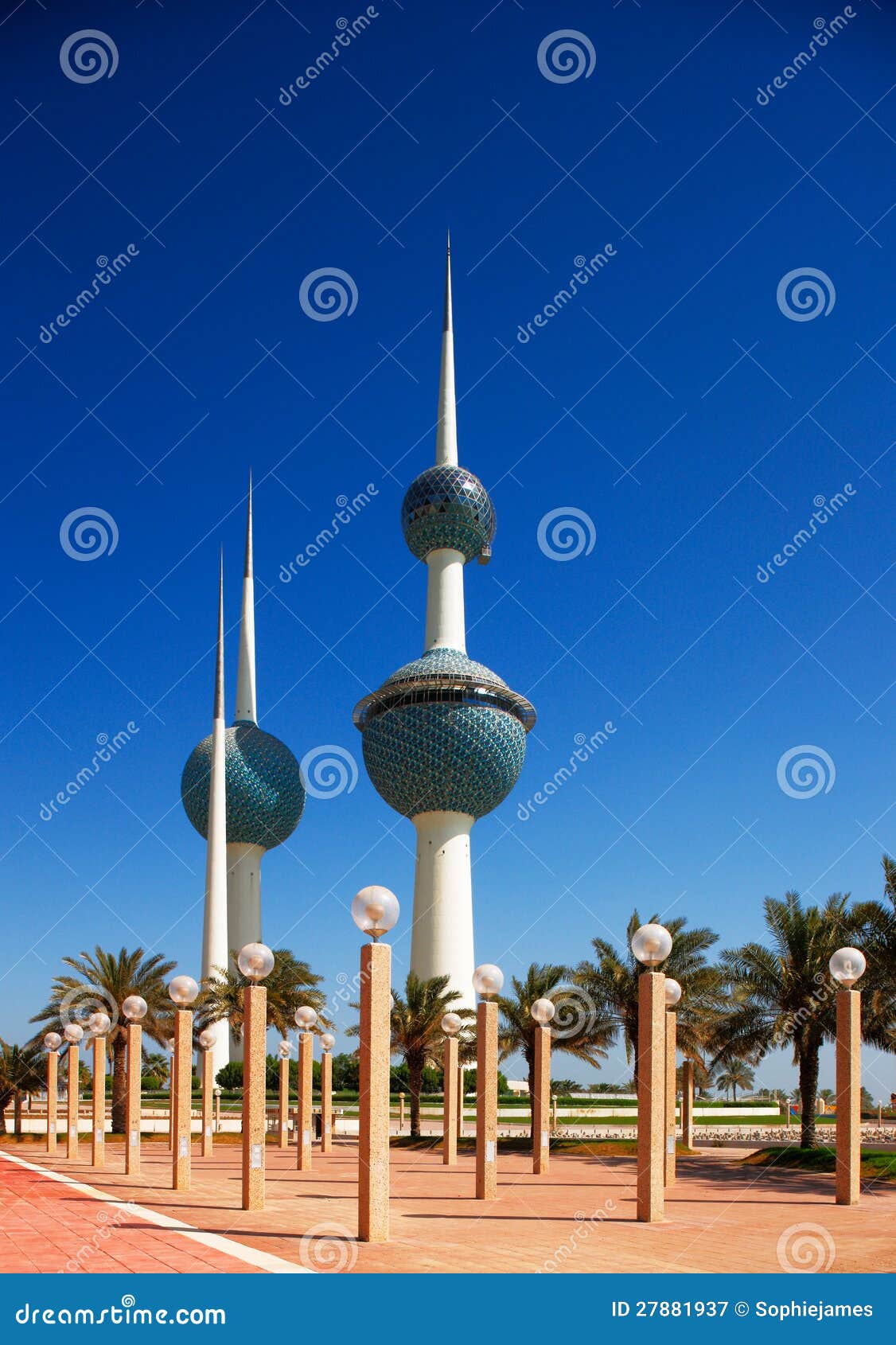 Architectural Icons of the Kuwait City Stock Image - Image of eastern ...