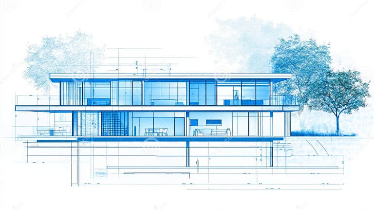 Architectural Illustration, Interior Layout, House Cross-section ...