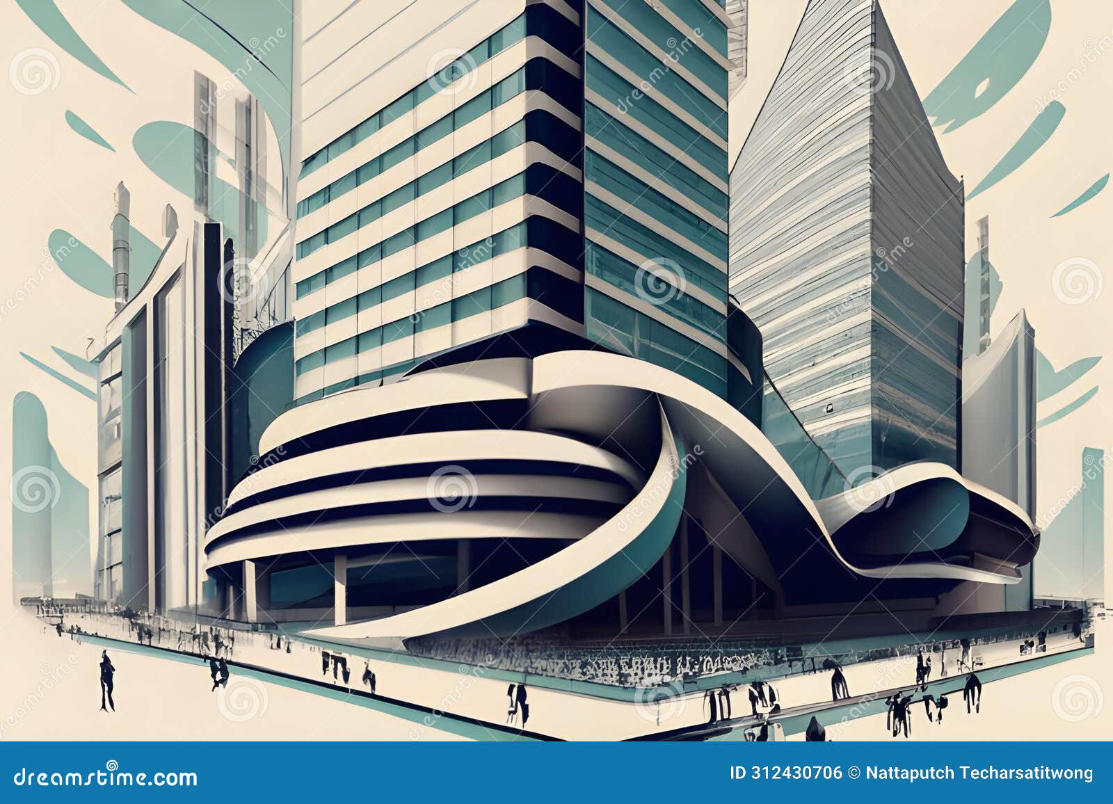 Architectural Ink Drawing Design Which is a Blue Print Design by an ...