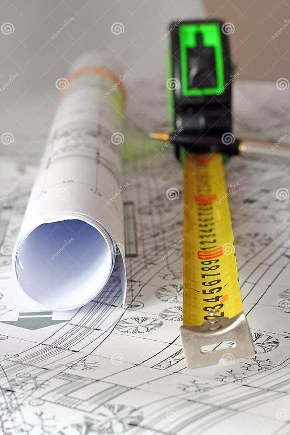 Architectural instruments stock photo. Image of perspective - 29520066