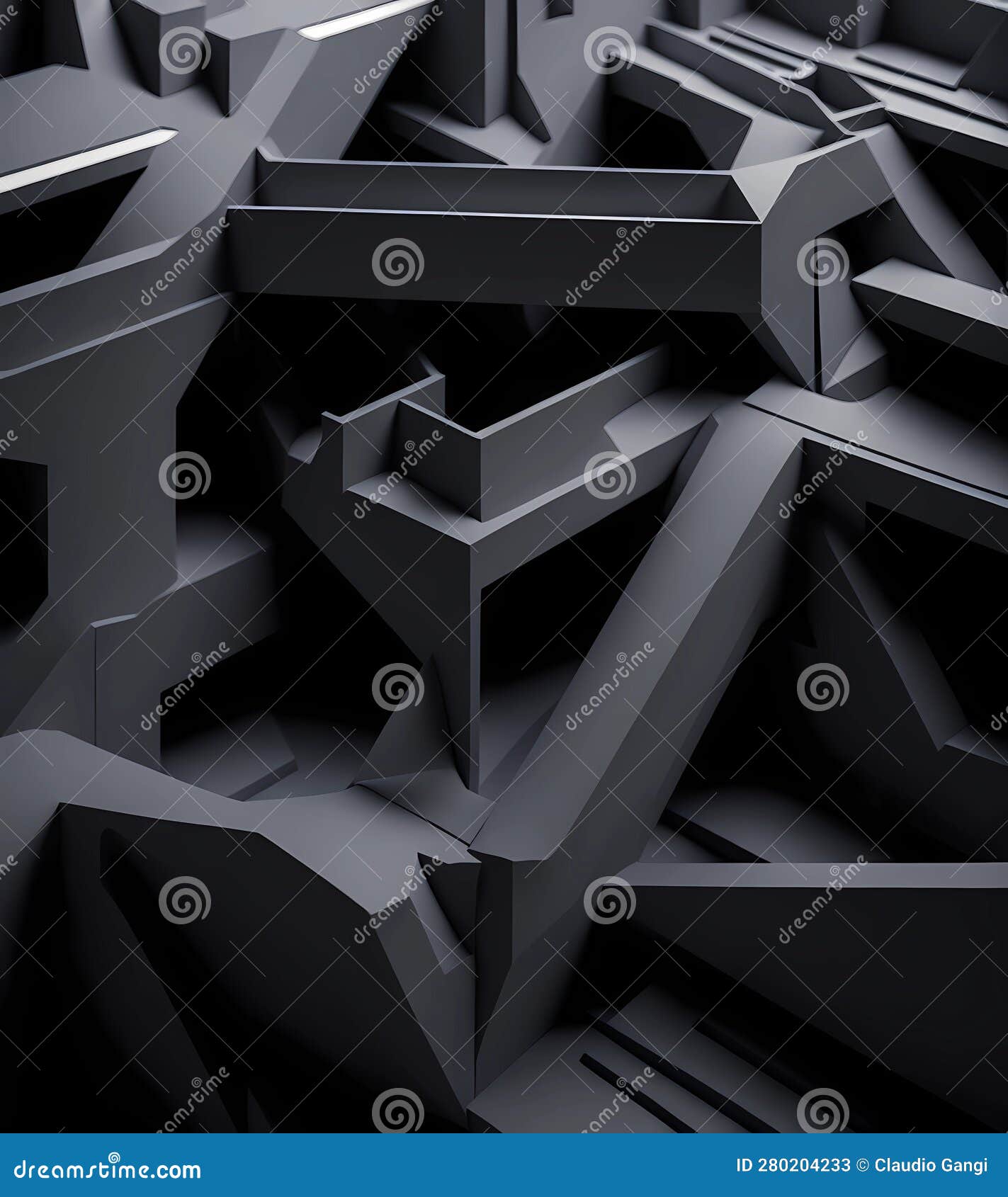 Architectural 3D Isometric Perspective BIM Ductwork Illustration ...