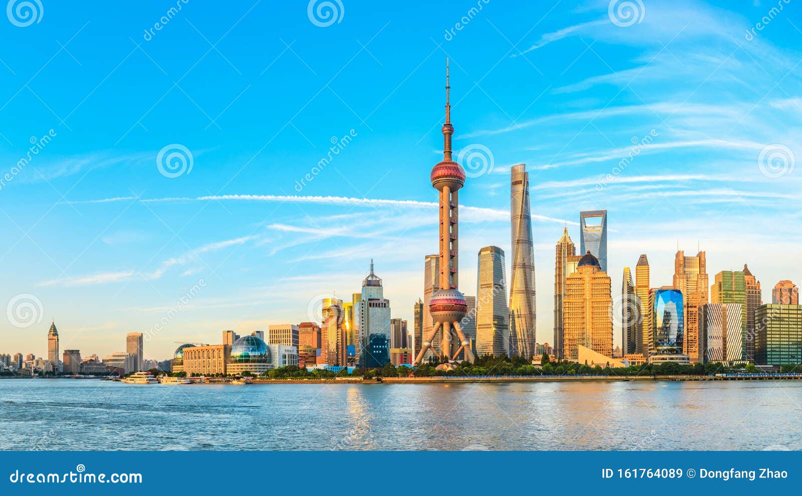 Architectural Landscape and Skyline in Shanghai Stock Image - Image of ...