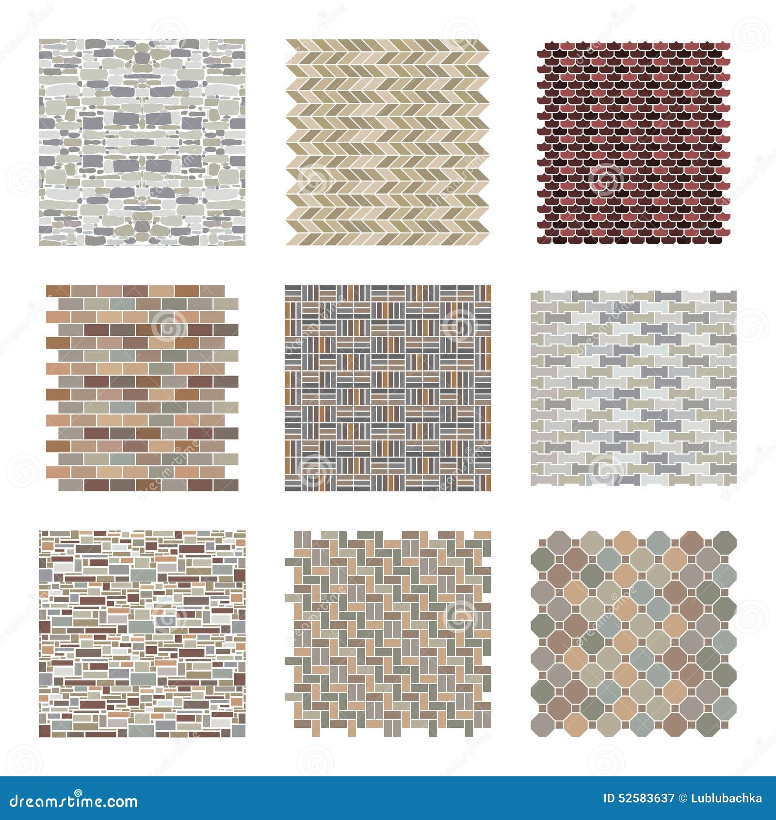 Pavement Bricks With Lump Hammer Flat Linear Long Shadow Icon Vector ...