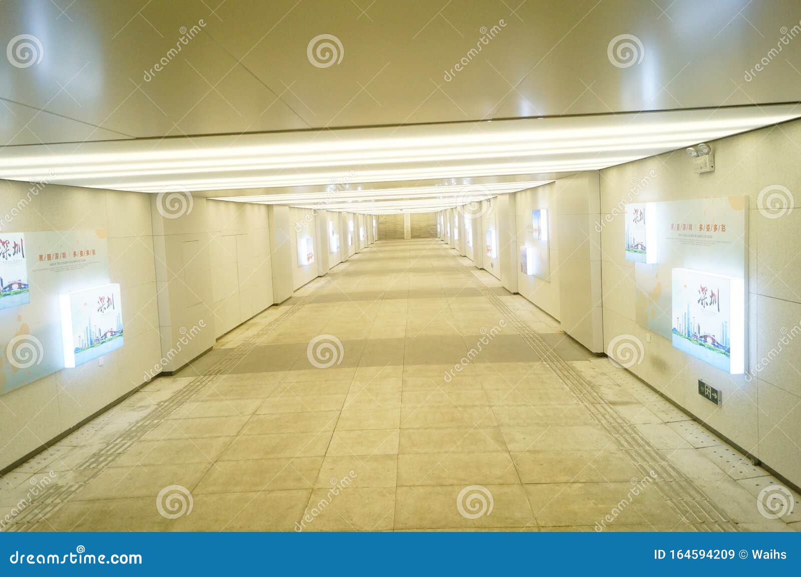 The Architectural Landscape of the Underground Passage Editorial Stock ...