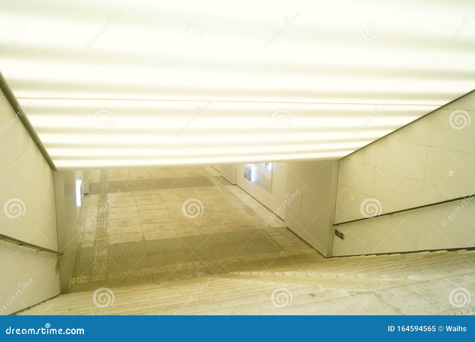 The Architectural Landscape of the Underground Passage Stock Image ...