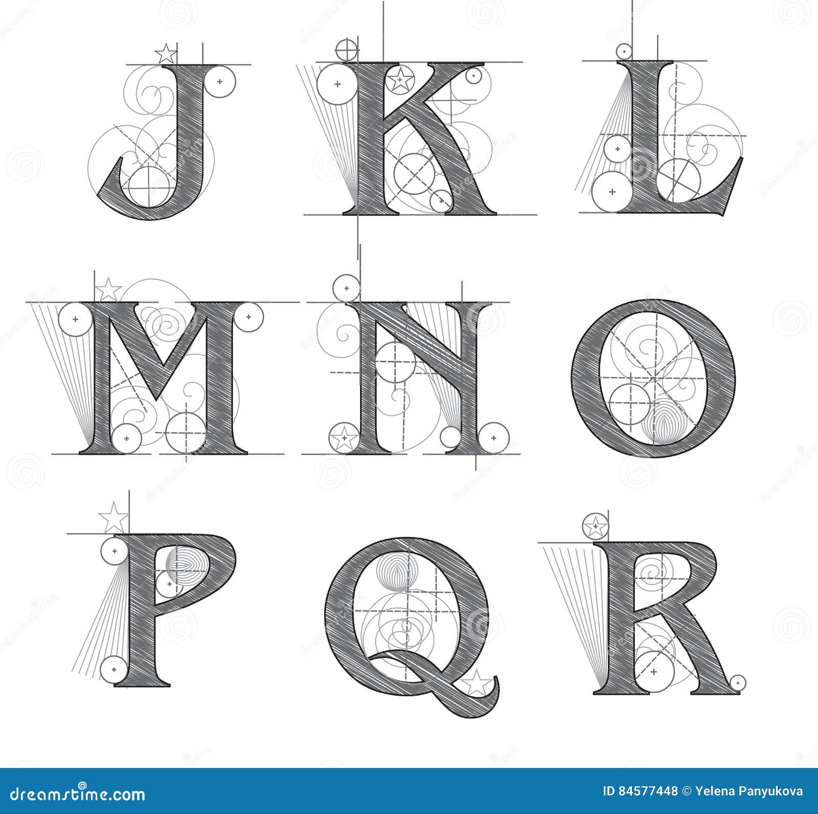 Architectural Letters for Design Stock Vector - Illustration of element ...