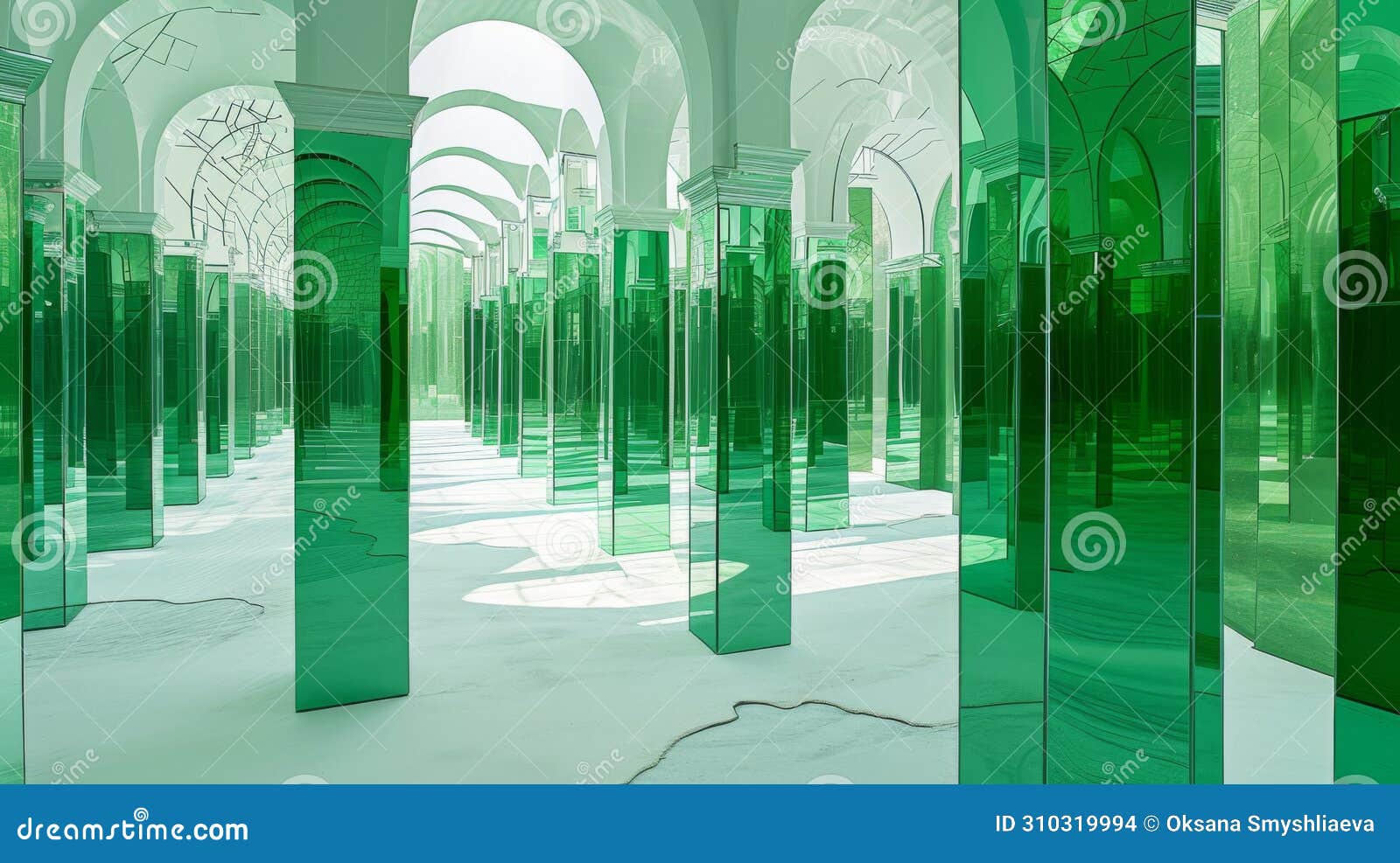 An Architectural Marvel, this Image Captures a Series of Archways with ...