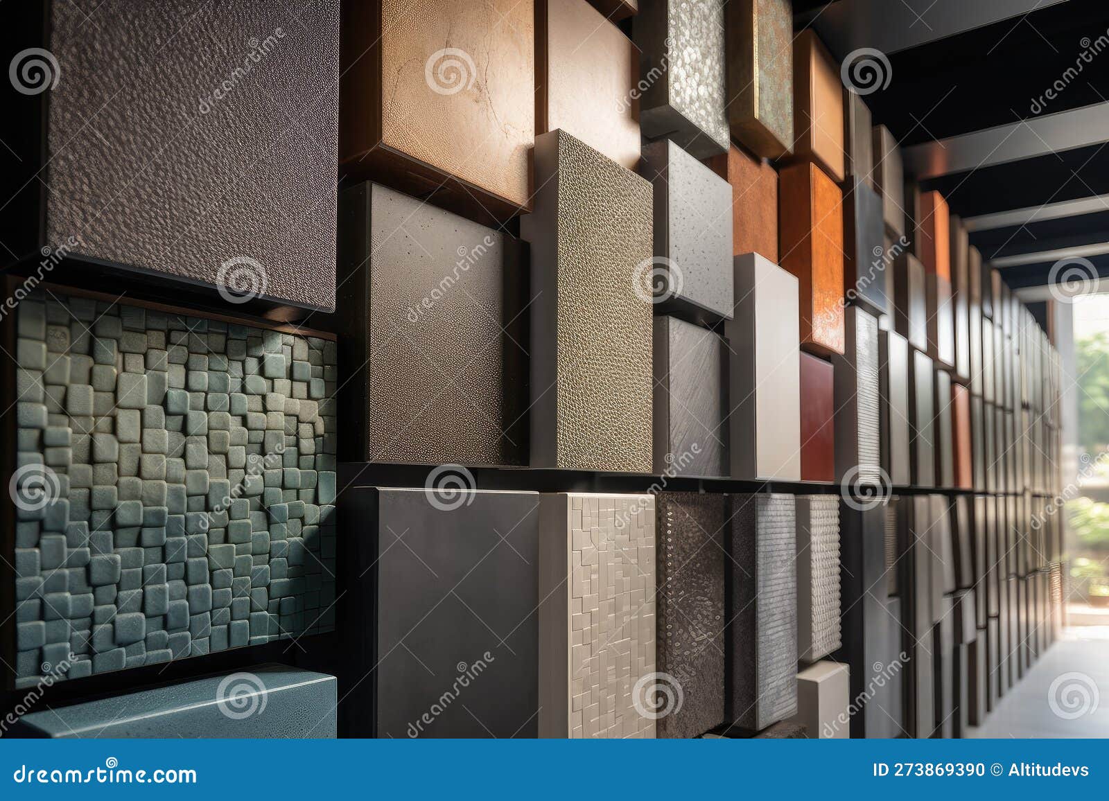 Architectural Materials Showcase with a Variety of Textures, Colors and ...