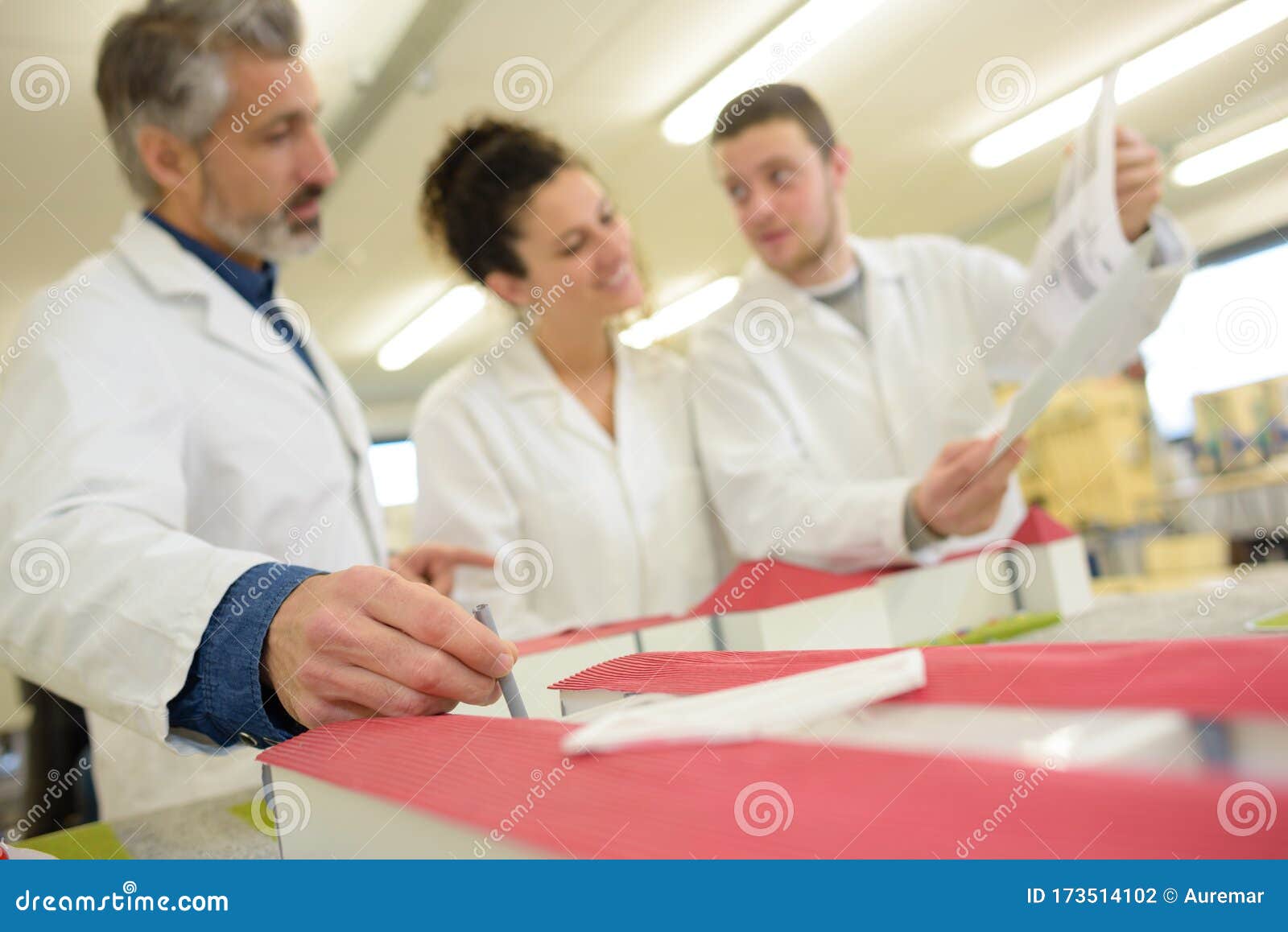 Architectural Model Building Training Students Stock Photo - Image of ...