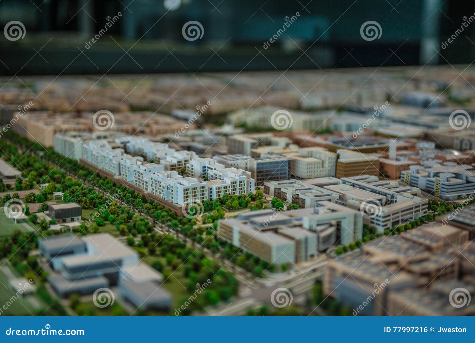 Architectural Model of Future City Stock Photo - Image of spiral ...