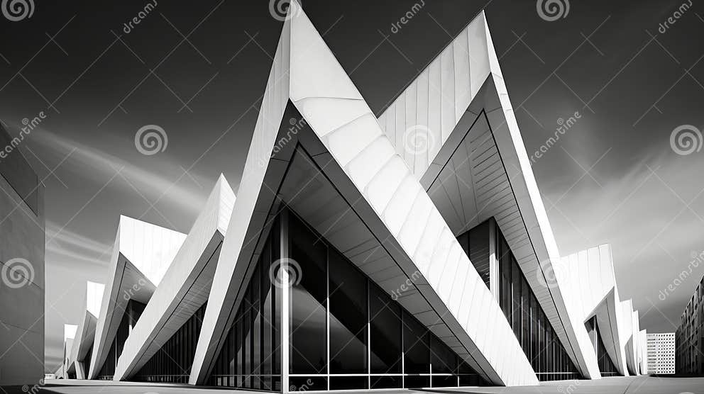 Architectural Modern Abstraction with Emphasizing Unique Shapes and ...