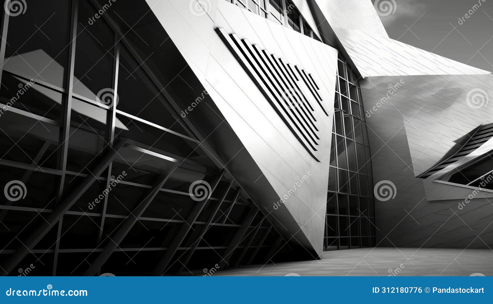 Architectural Modern Abstraction with Emphasizing Unique Shapes and ...