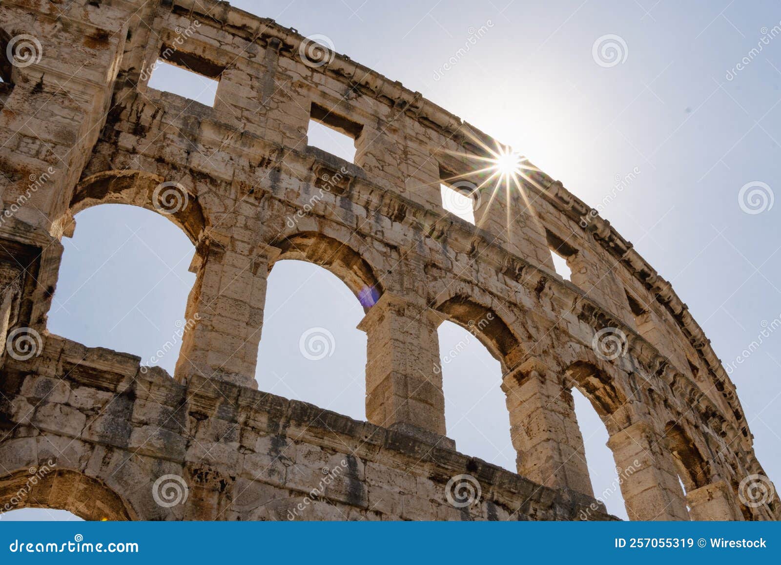 Architectural Monument Coliseum of Ancient Rome Stock Image - Image of ...