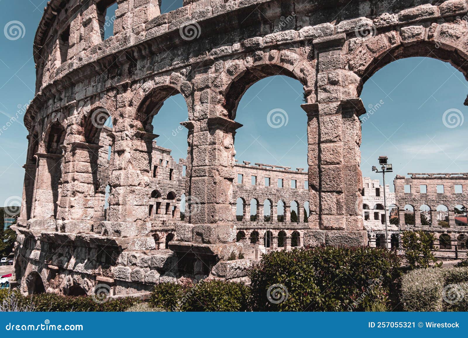 Architectural Monument Coliseum of Ancient Rome Stock Image - Image of ...