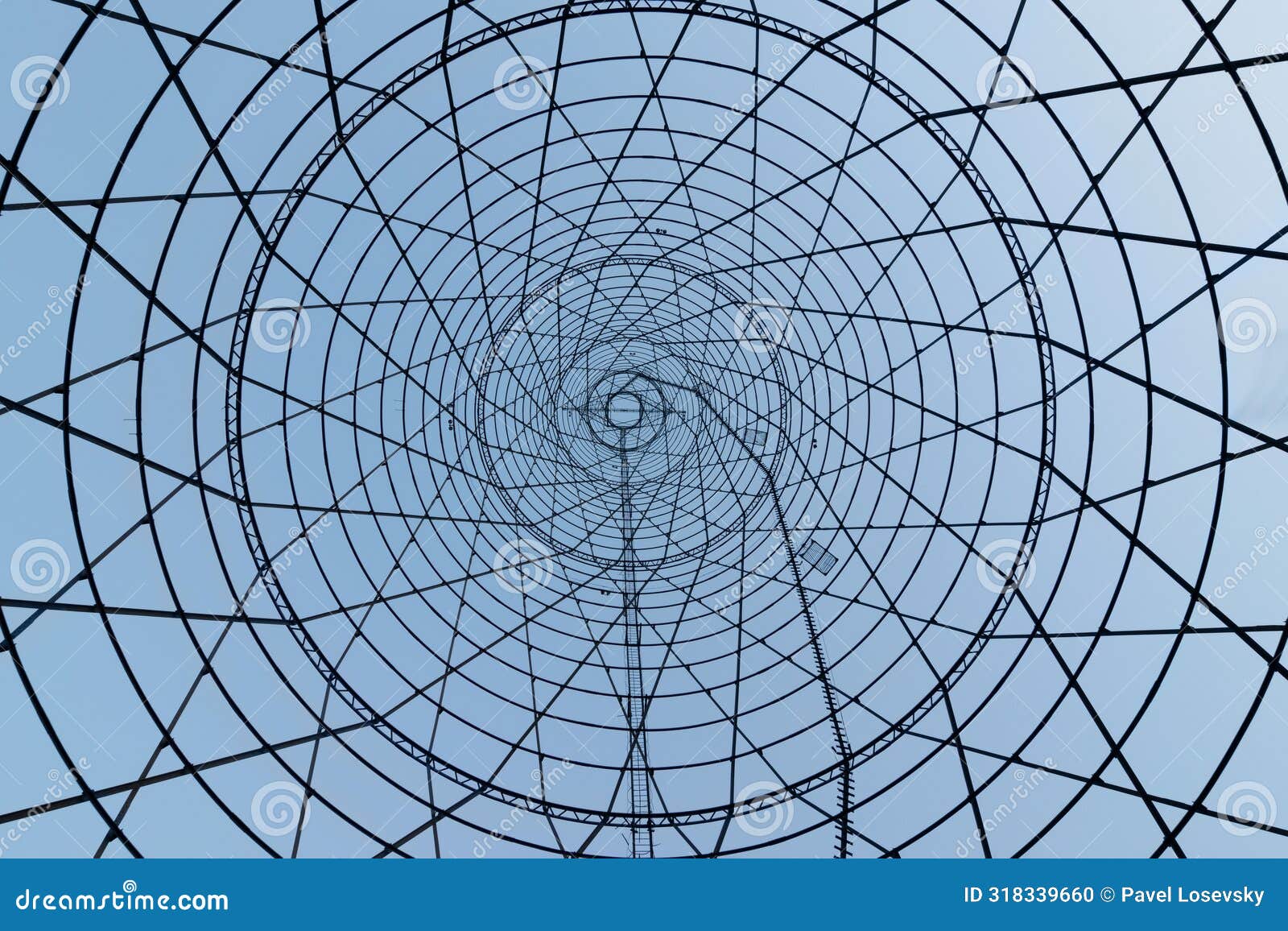 Architectural Monument Shukhov Tower - Hyperboloid Stock Photo - Image ...